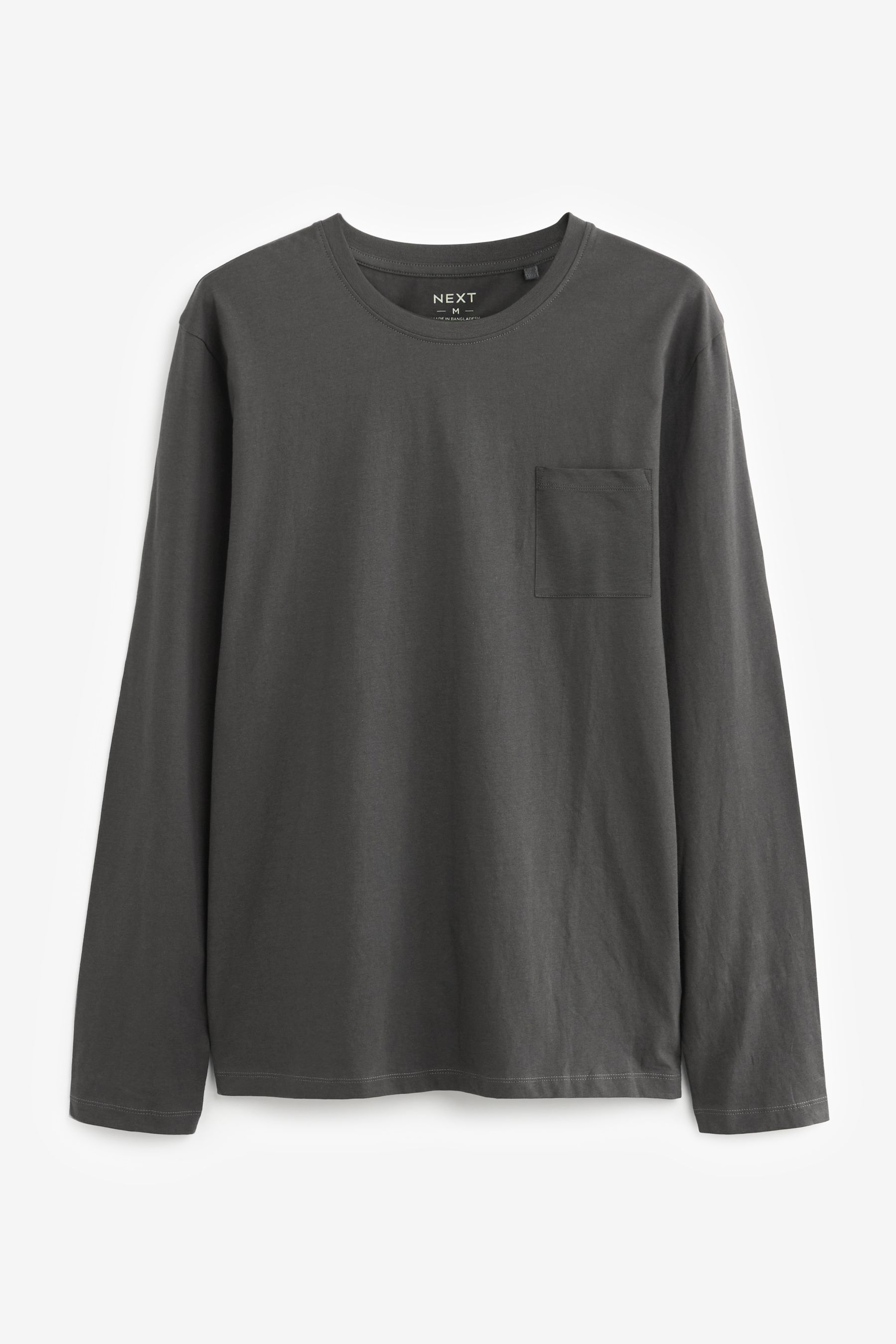 Buy Black/Grey 100% Cotton Long Sleeve Cuffed Pyjamas 2 Pack from Next ...