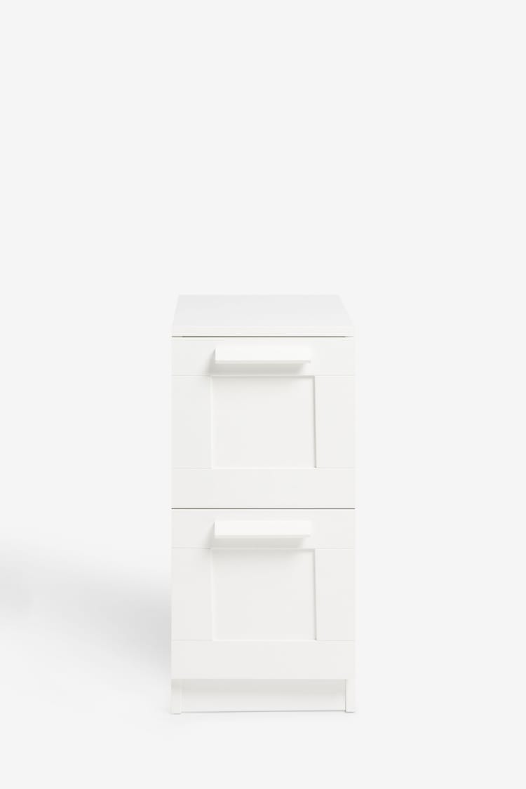 Buy White Flynn Set of 2 Bedside Table from the Next UK online shop