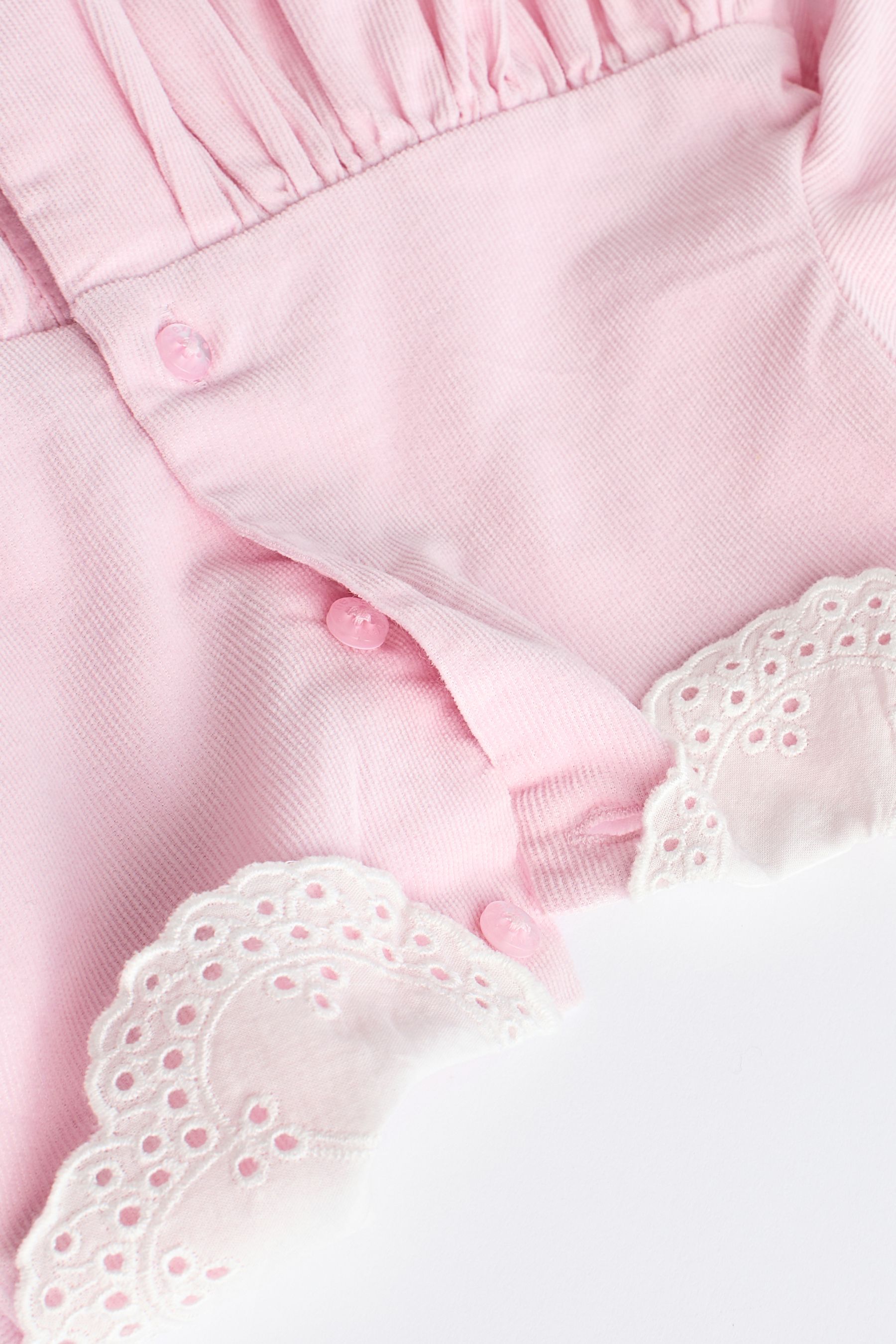 Buy Pink Baby Collared Woven Dress With Tights (0mths-2yrs) from the ...