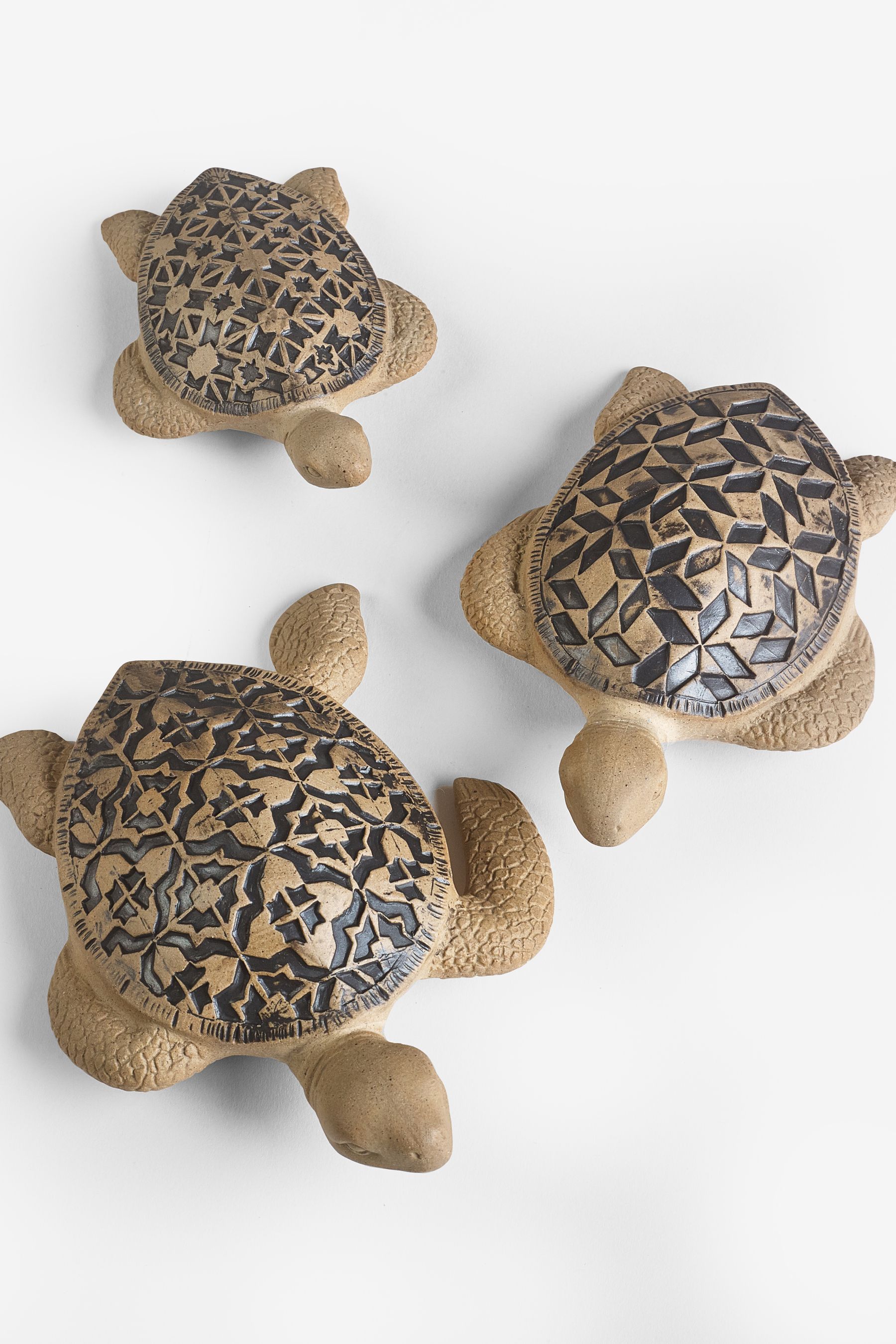 Buy Natural Geo Turtle Ornaments Set of 3 from the Next UK online shop