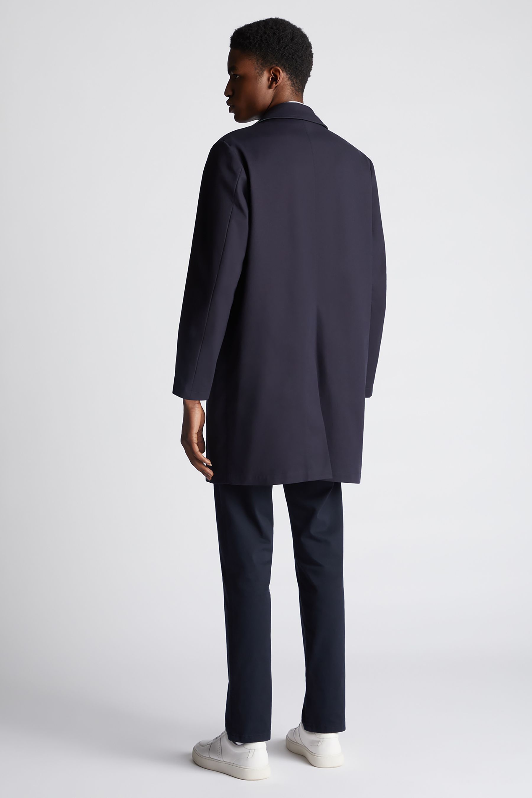 Buy Remus Uomo Blue Regular Fit Showerproof Casual Coat from the Next ...