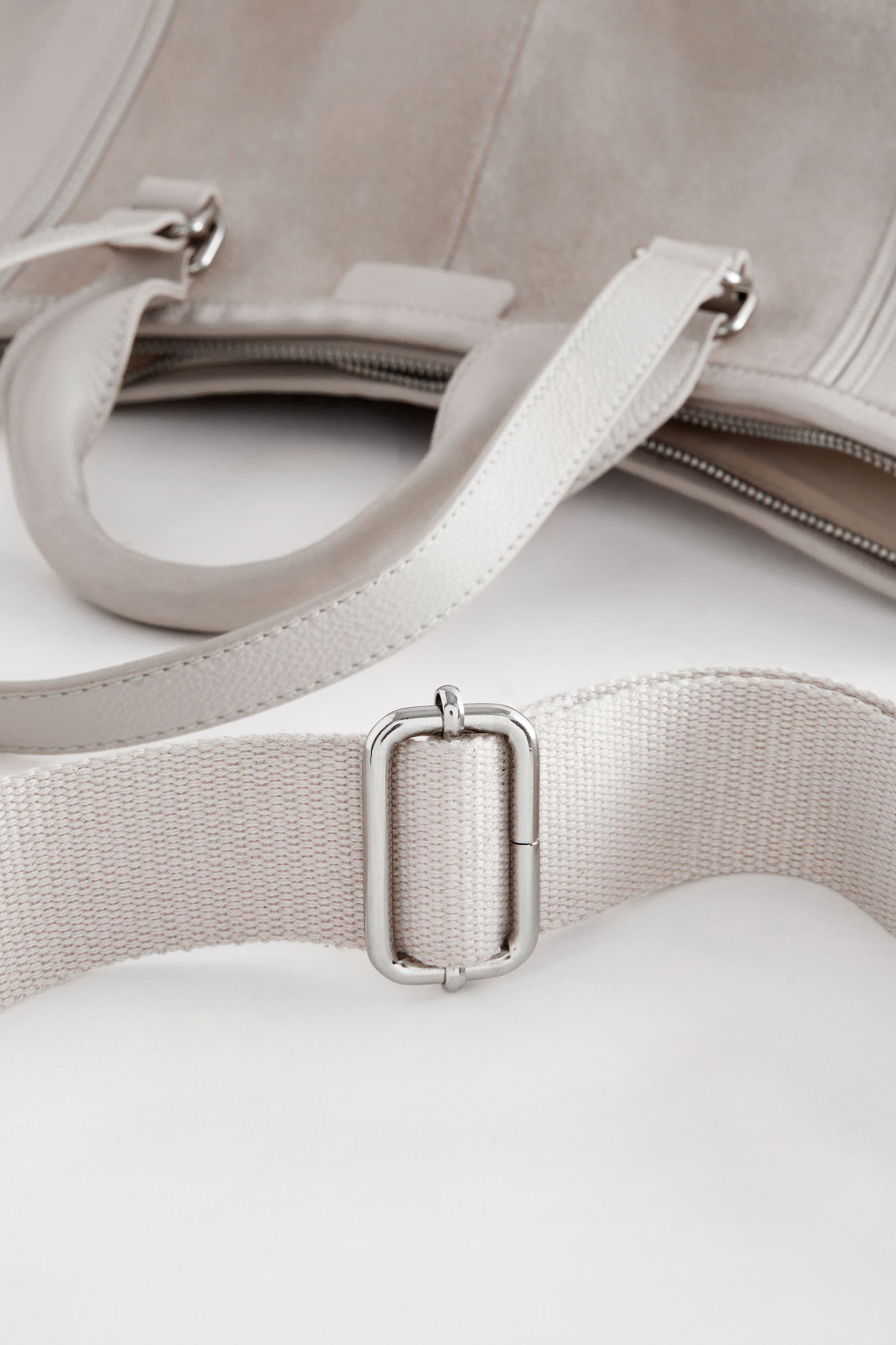Buy Bone Cream Leather Handheld Grab Bag from the Next UK online shop