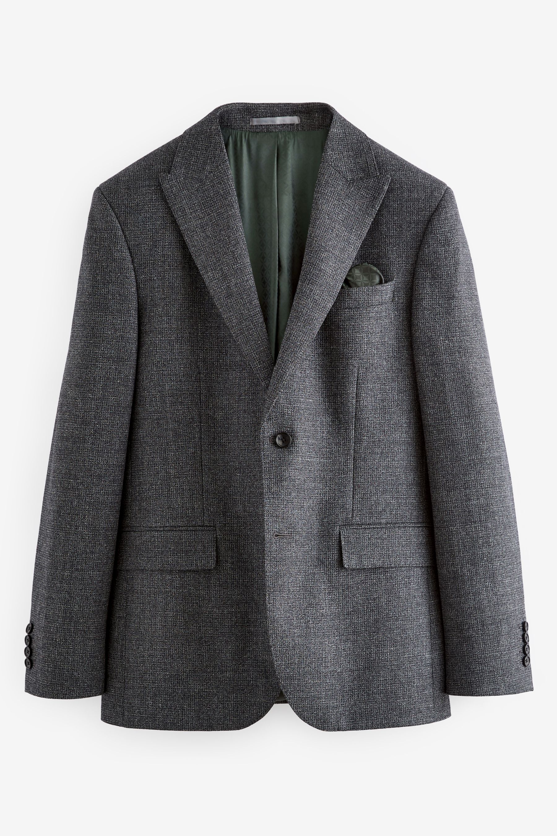 Buy Grey Slim Fit Signature TG Di Fabio Italian Fabric Textured Suit ...