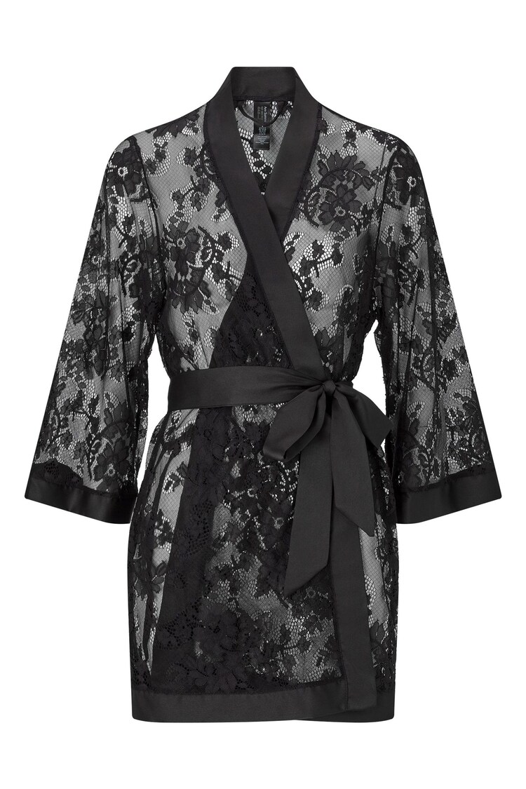 Buy Ann Summers Black Dark Hours Lace Robe from the Next UK online shop
