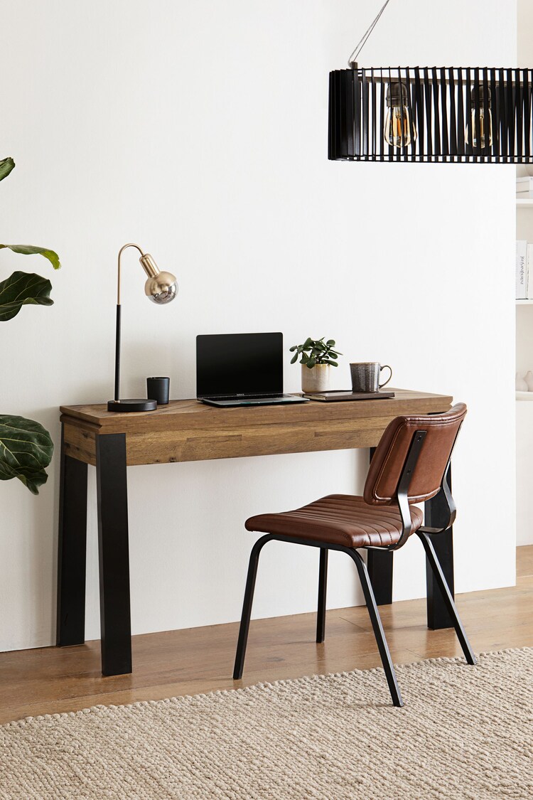 Buy Dark Bronx Oak Effect Console Dining Table from the Next UK online shop