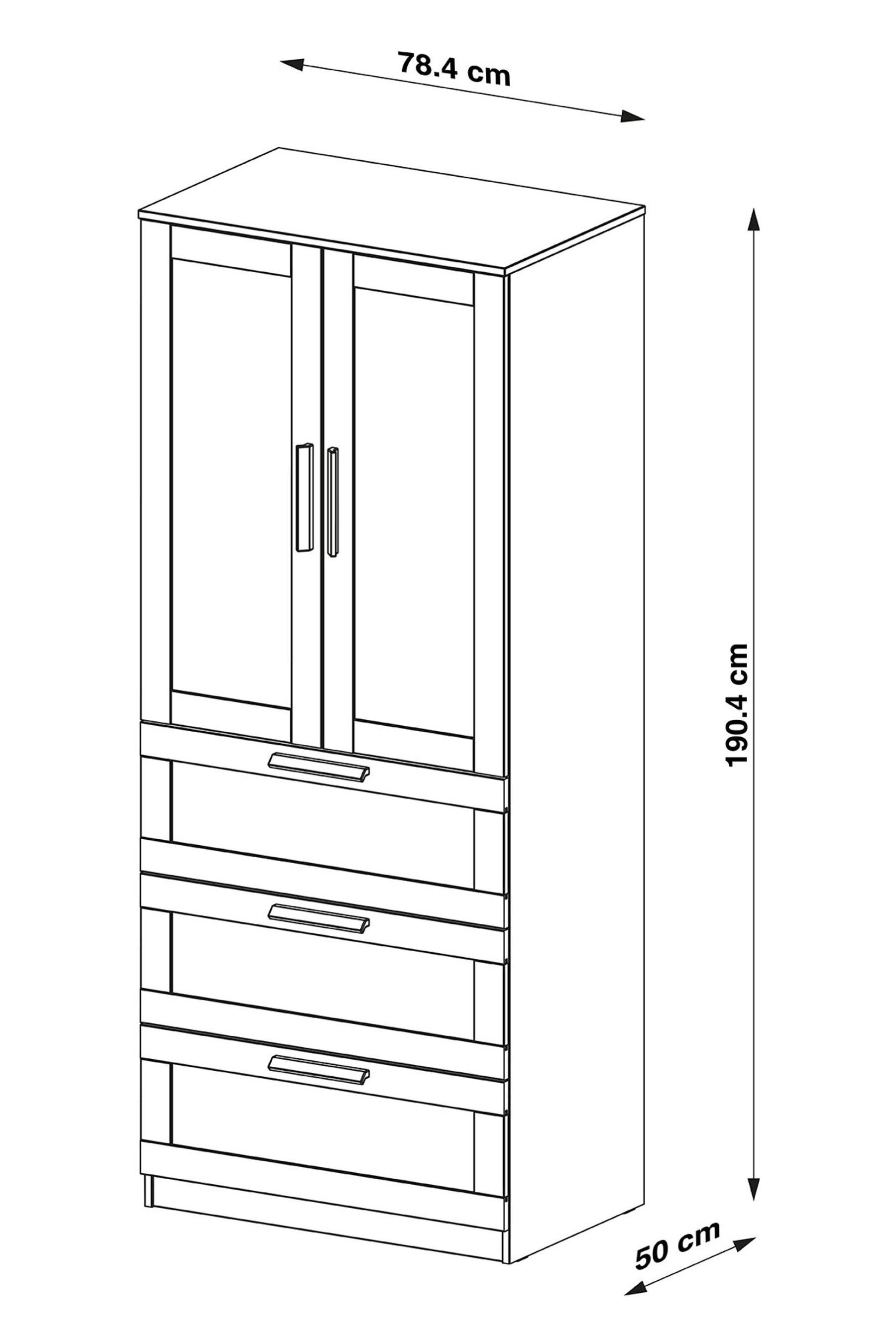 Buy White Flynn Kids Double Wardrobe from the Next UK online shop
