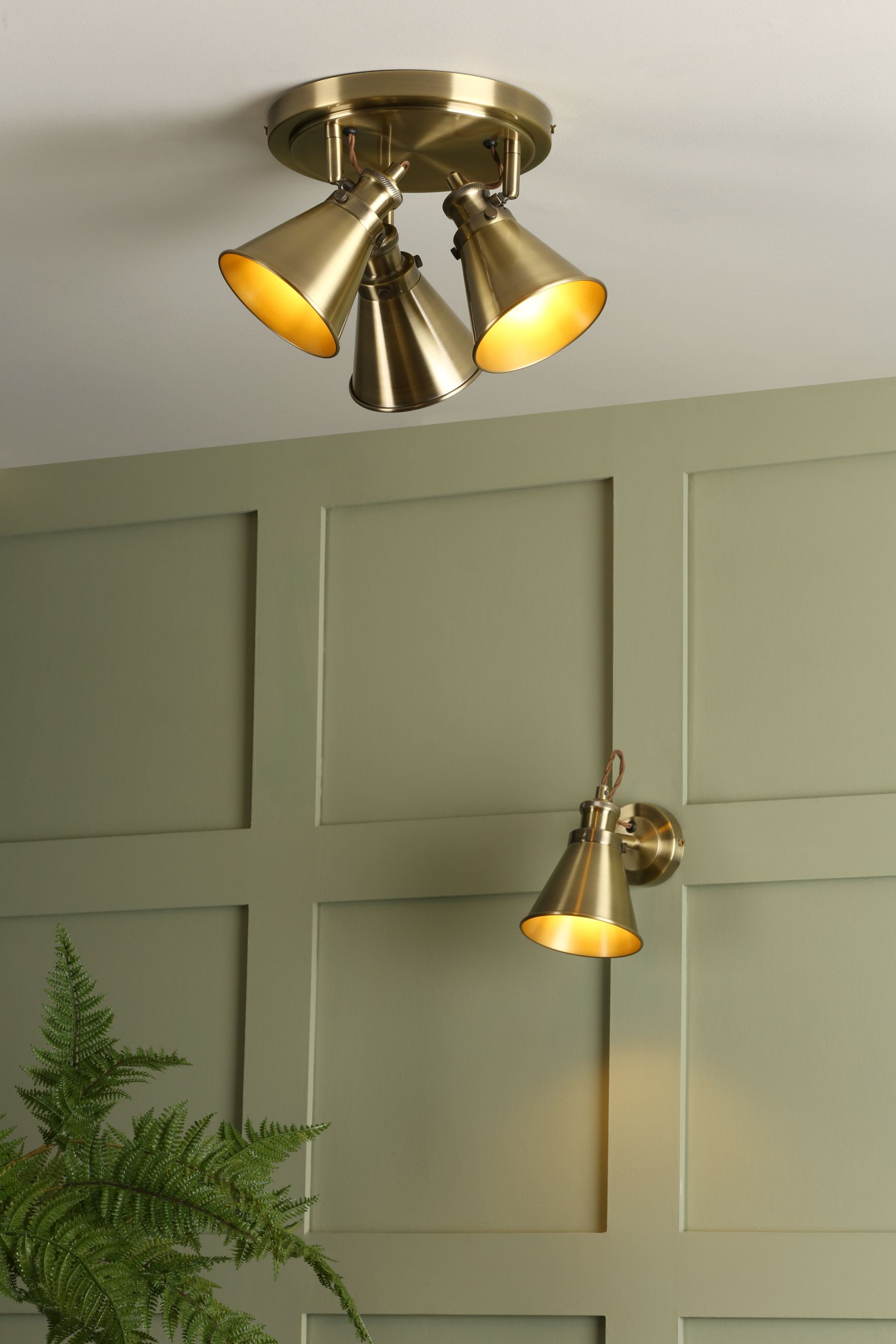 Buy Laura Ashley Brass Rufus Wall Light from the Next UK online shop
