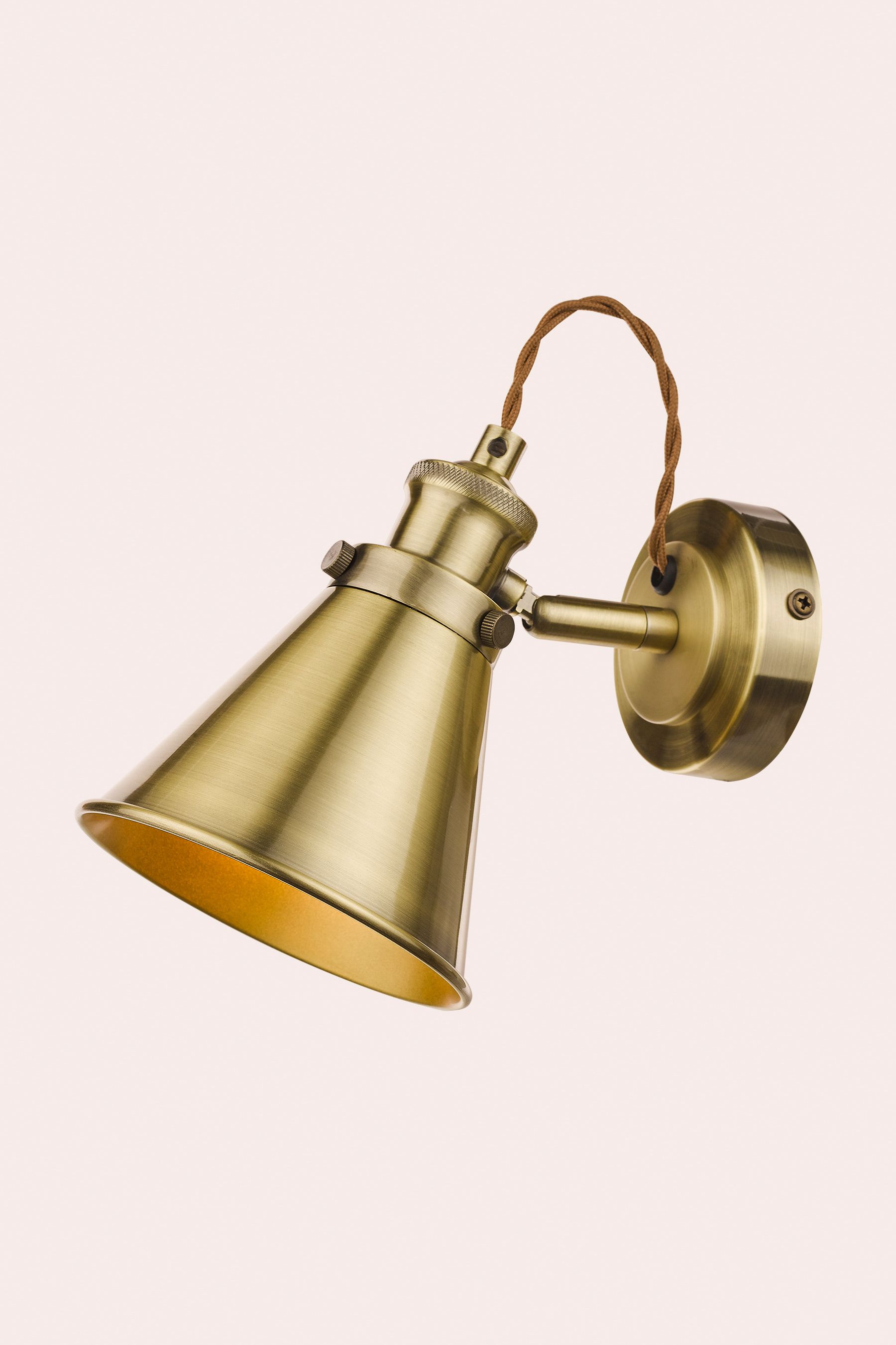Buy Laura Ashley Brass Rufus Wall Light from the Next UK online shop