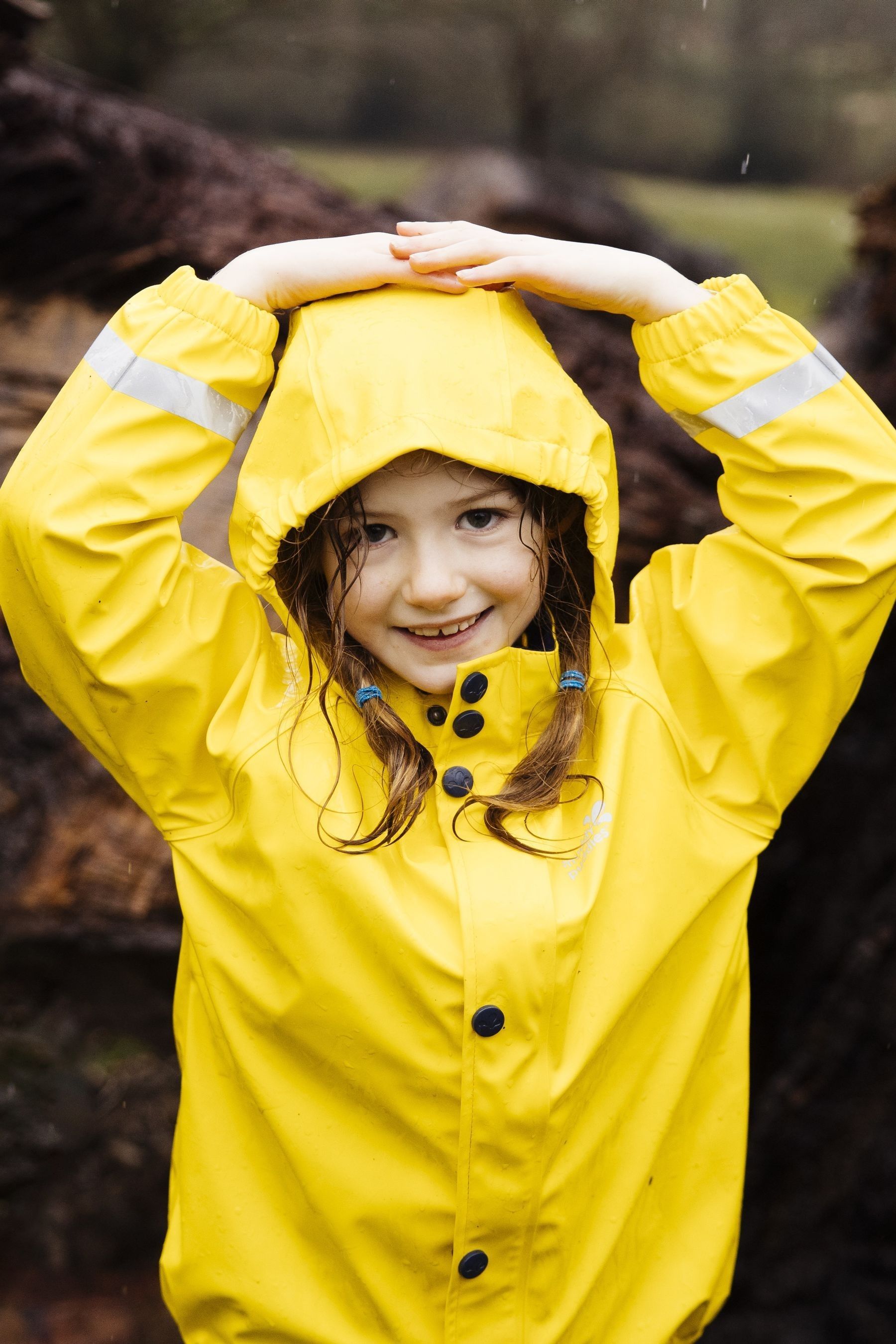 Buy Muddy Puddles Yellow Recycled Rainy Day Waterproof Jacket from the ...