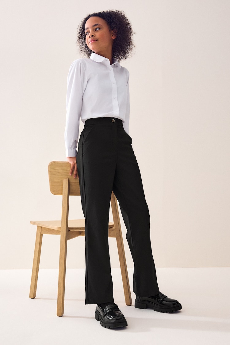 Buy Black Senior School Flare Trousers (9-17yrs) from the Next UK ...