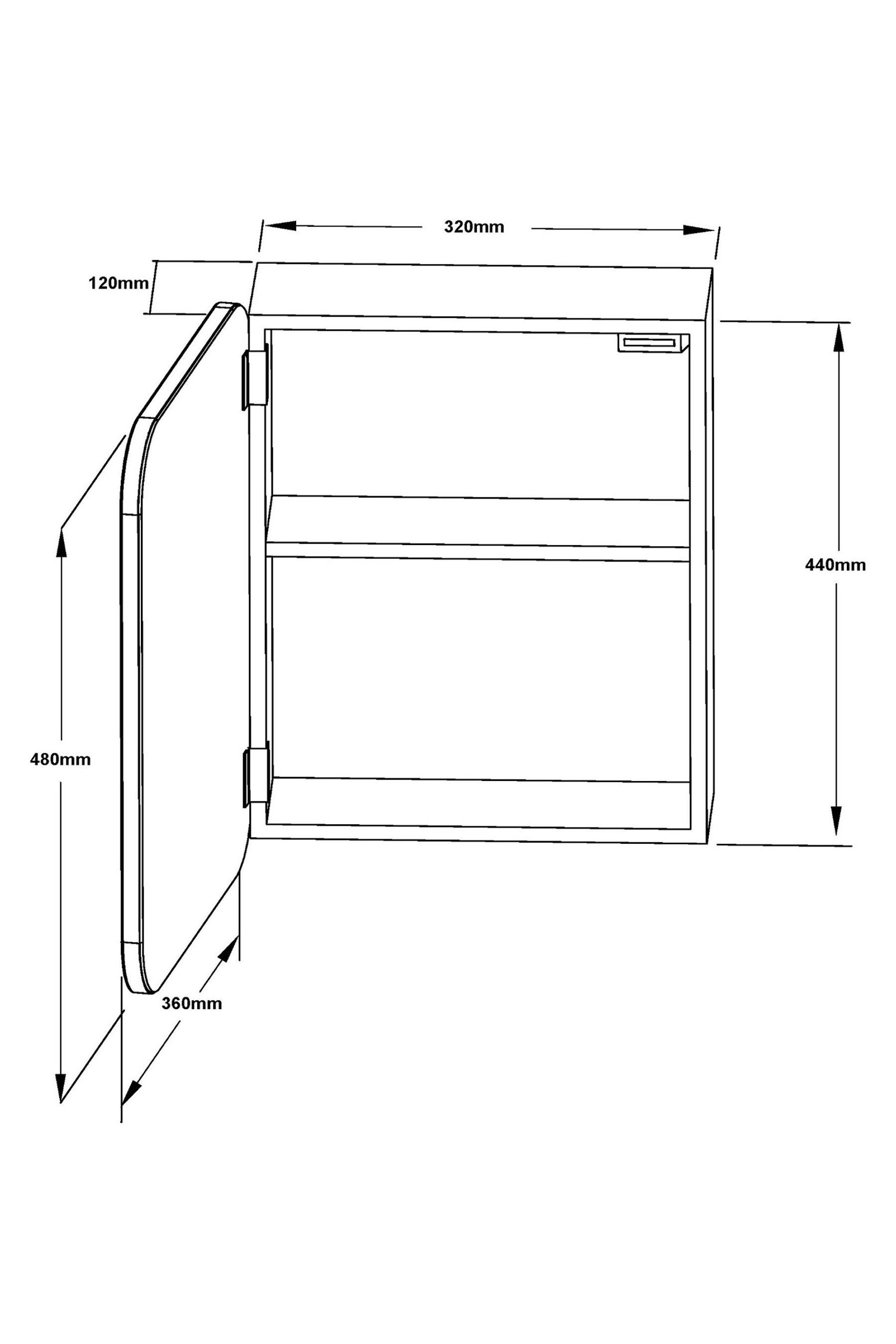 Buy Black Mirrored Storage Single Wall Cabinet from the Next UK online shop