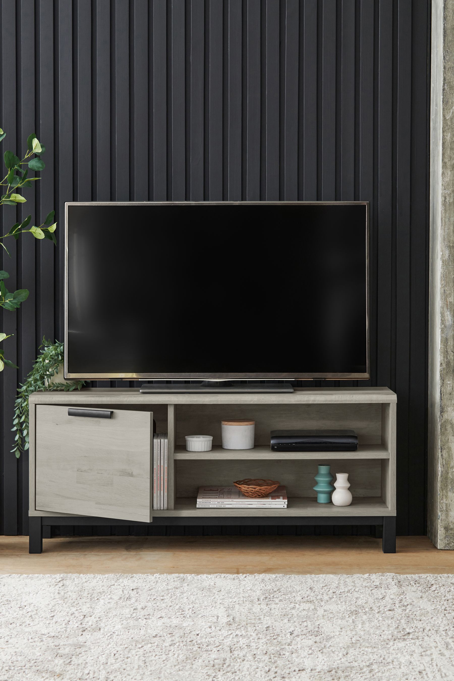 Buy Grey Bronx Up to 50 inch Oak Effect TV Unit from the AspennigeriaShops online shop
