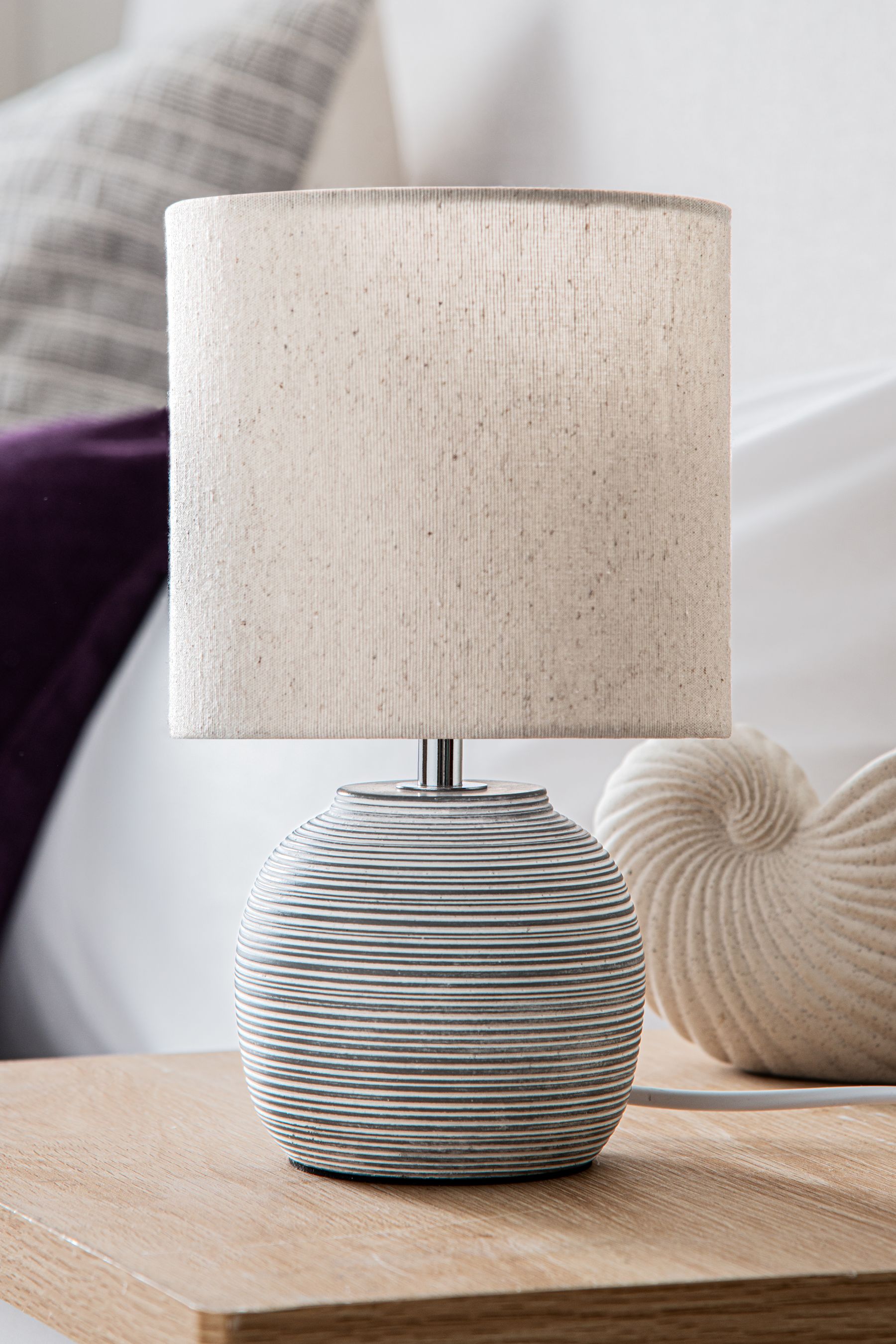 Buy Grey Fairford Bedside Table Lamp from the Next UK online shop