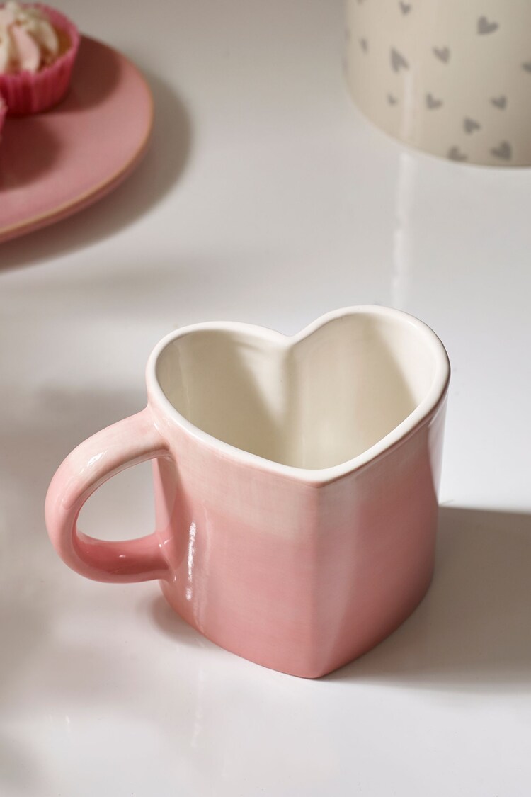 Buy Pink Heart Shaped Mug from Next United Arab Emirates