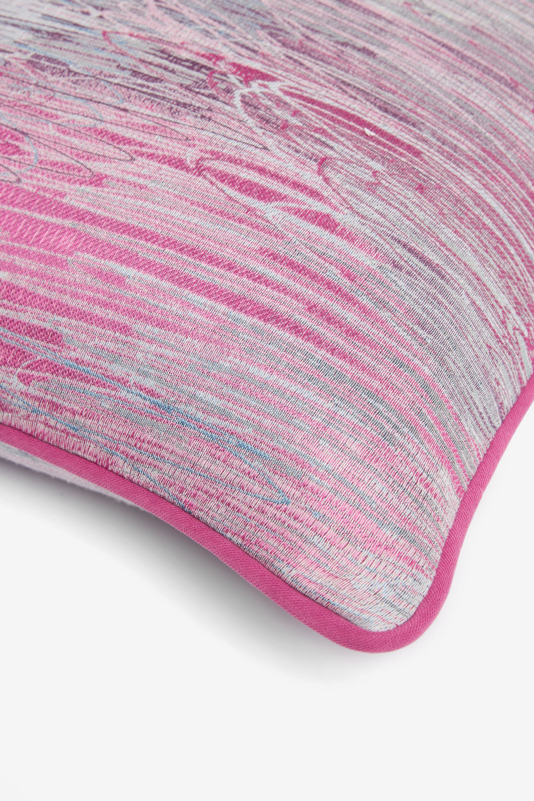 Buy Pink Embroidered Lines 50 x 50cm Cushion from the Next UK online shop