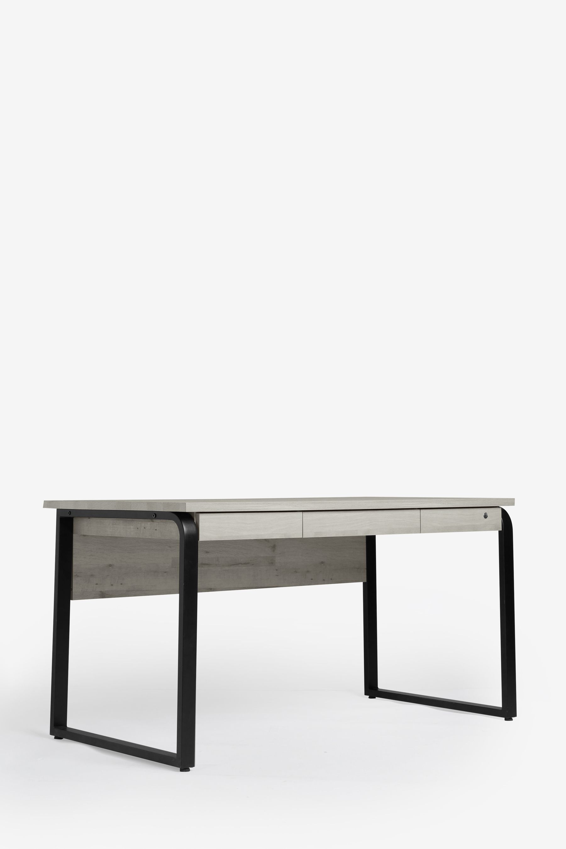 Buy Grey Bronx Oak Effect Large Desk from the Next UK online shop