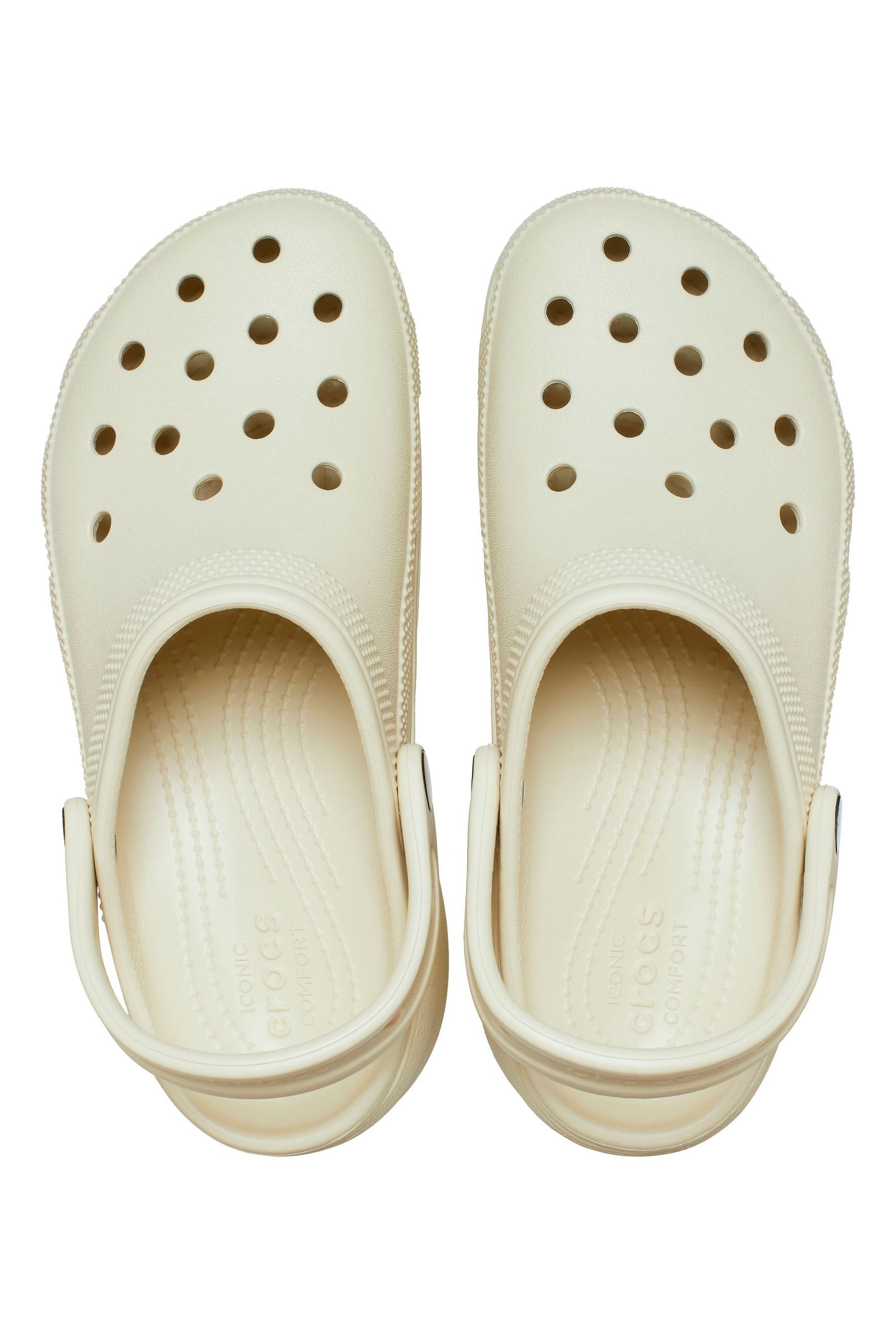 Buy Crocs Light Cream Classic Platform Clogs from the Next UK online shop