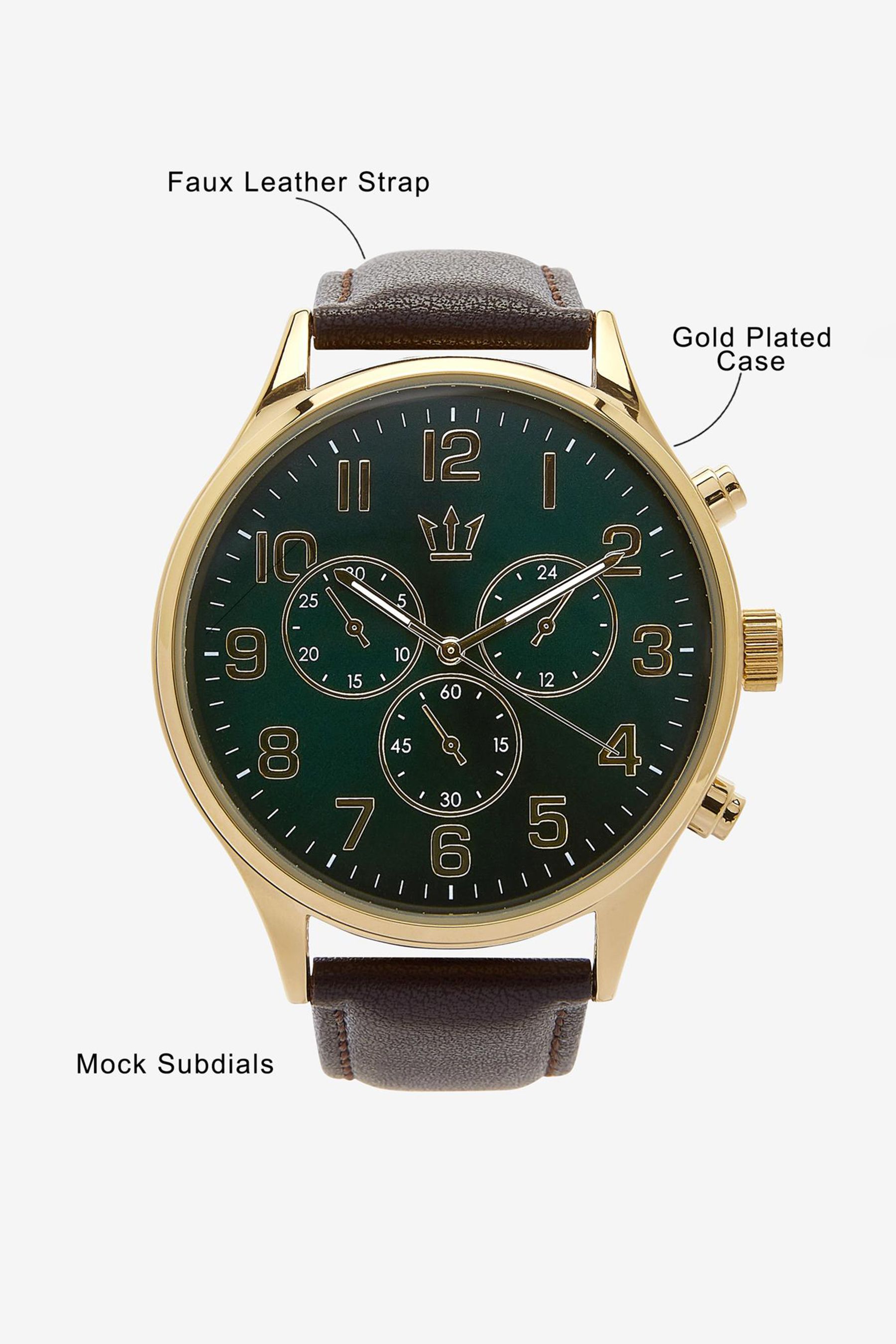 Buy Next Classic Watch With Brown Strap from the Next UK online shop