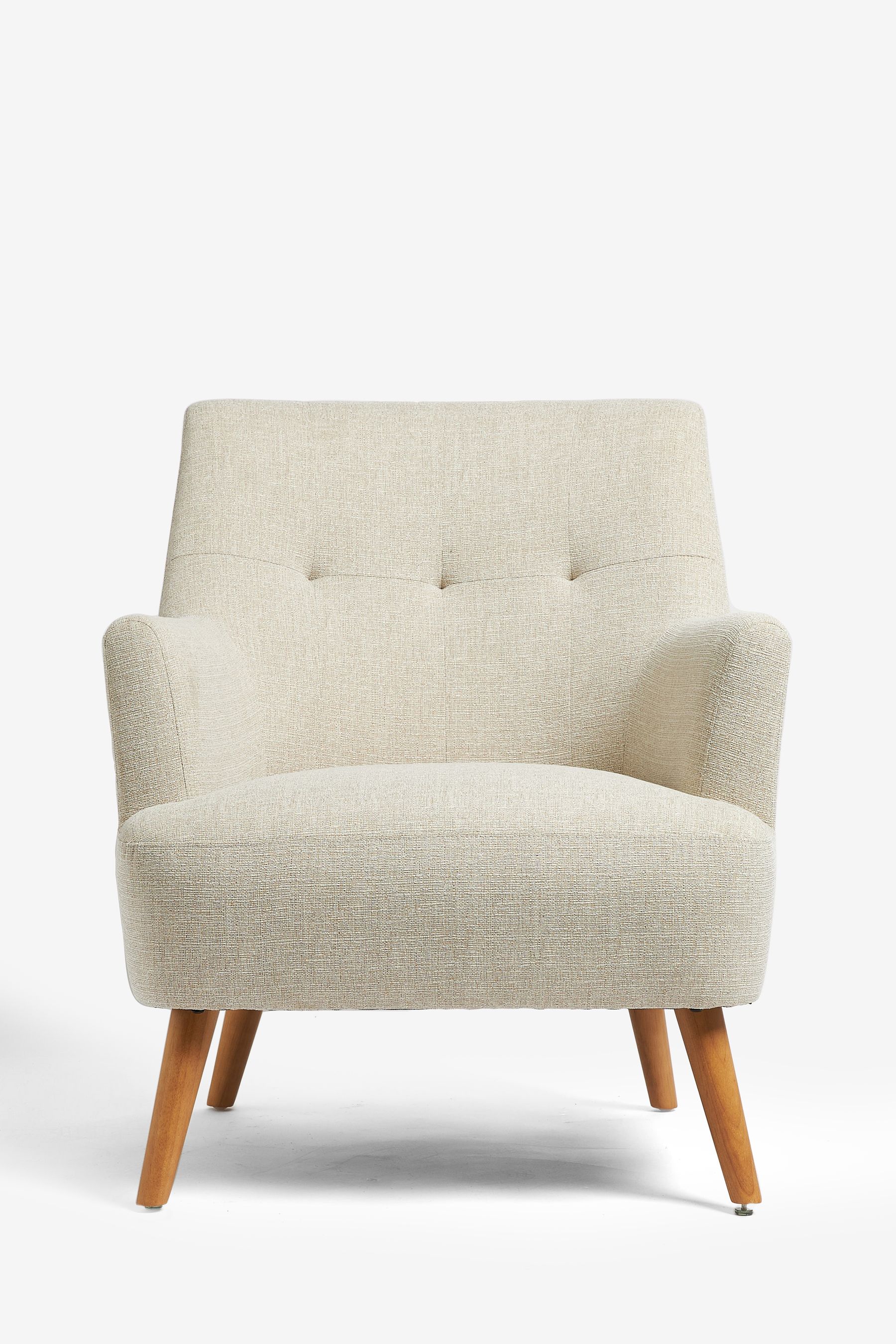 Buy Tweedy Plain Light Natural Carter Armchair from the Next UK online shop