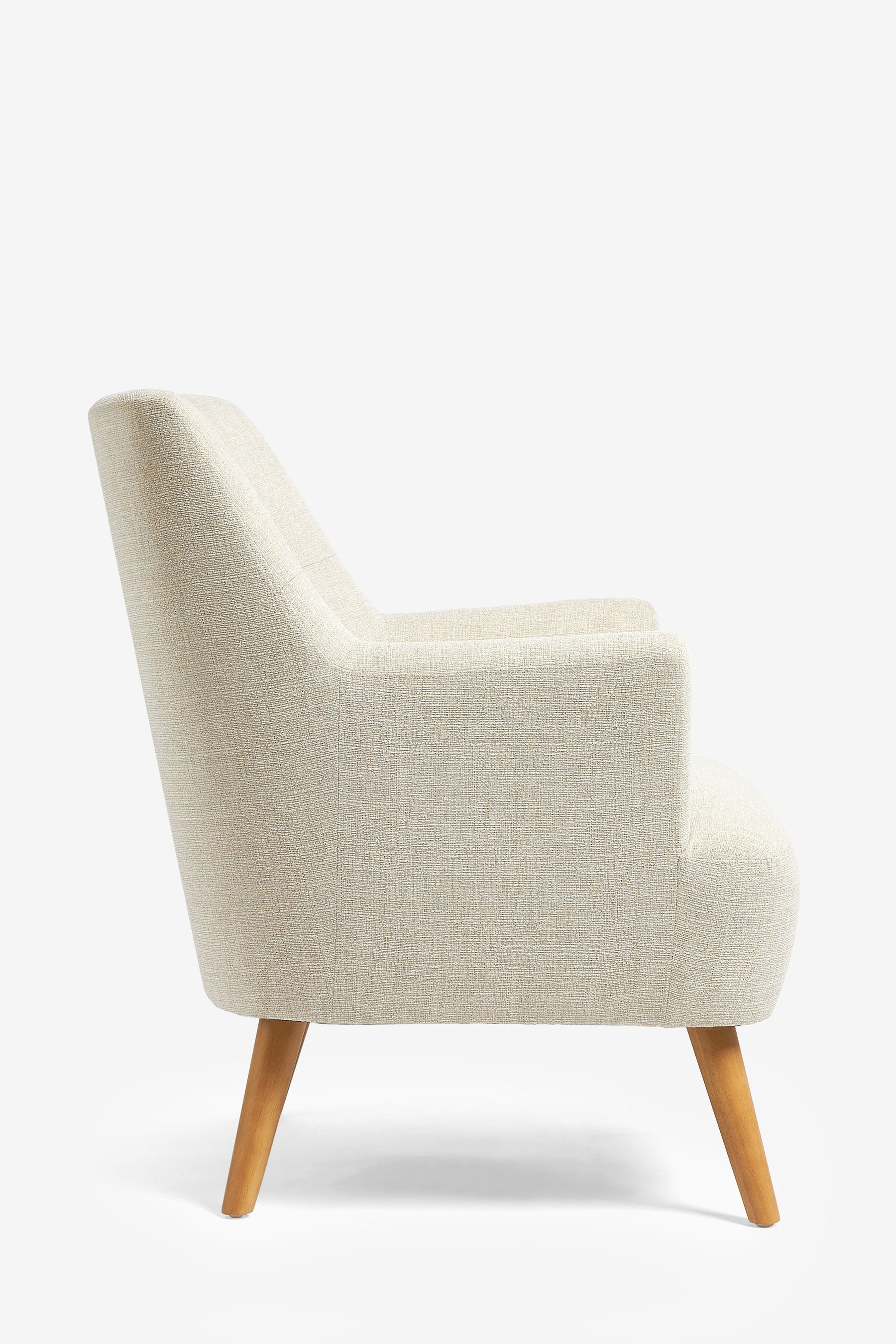 Buy Tweedy Plain Light Natural Carter Armchair from Next Ireland