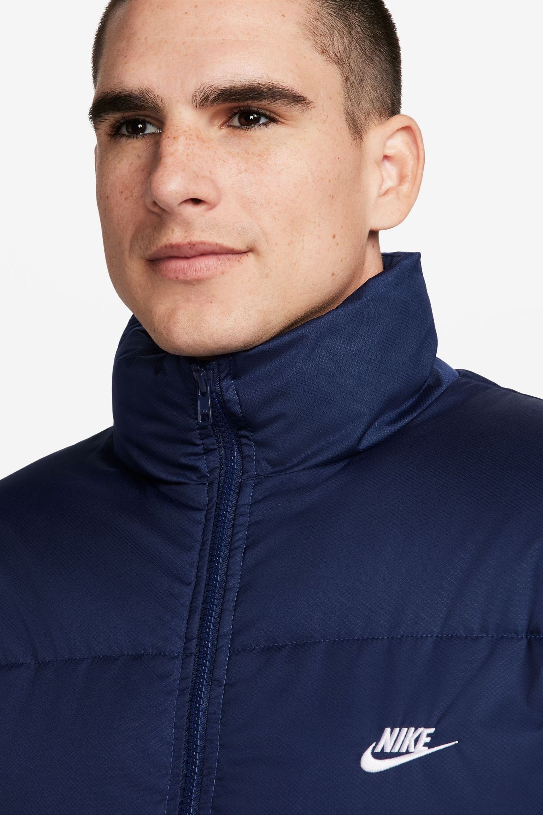 Buy Nike Blue Padded Puffer Jacket from the Next UK online shop