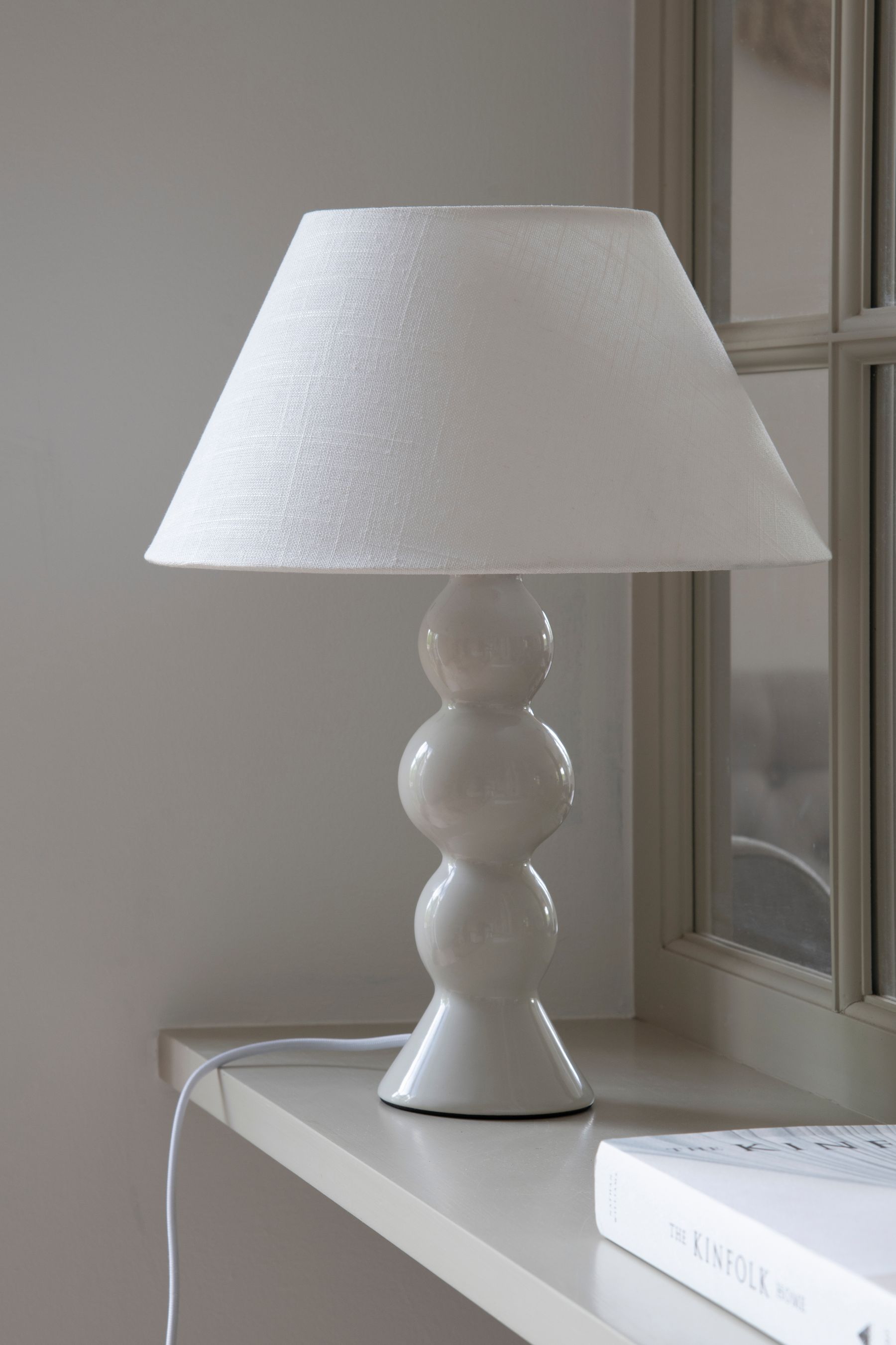Buy Jasper Conran London White Medium Sphere Ceramic Table Lamp from ...