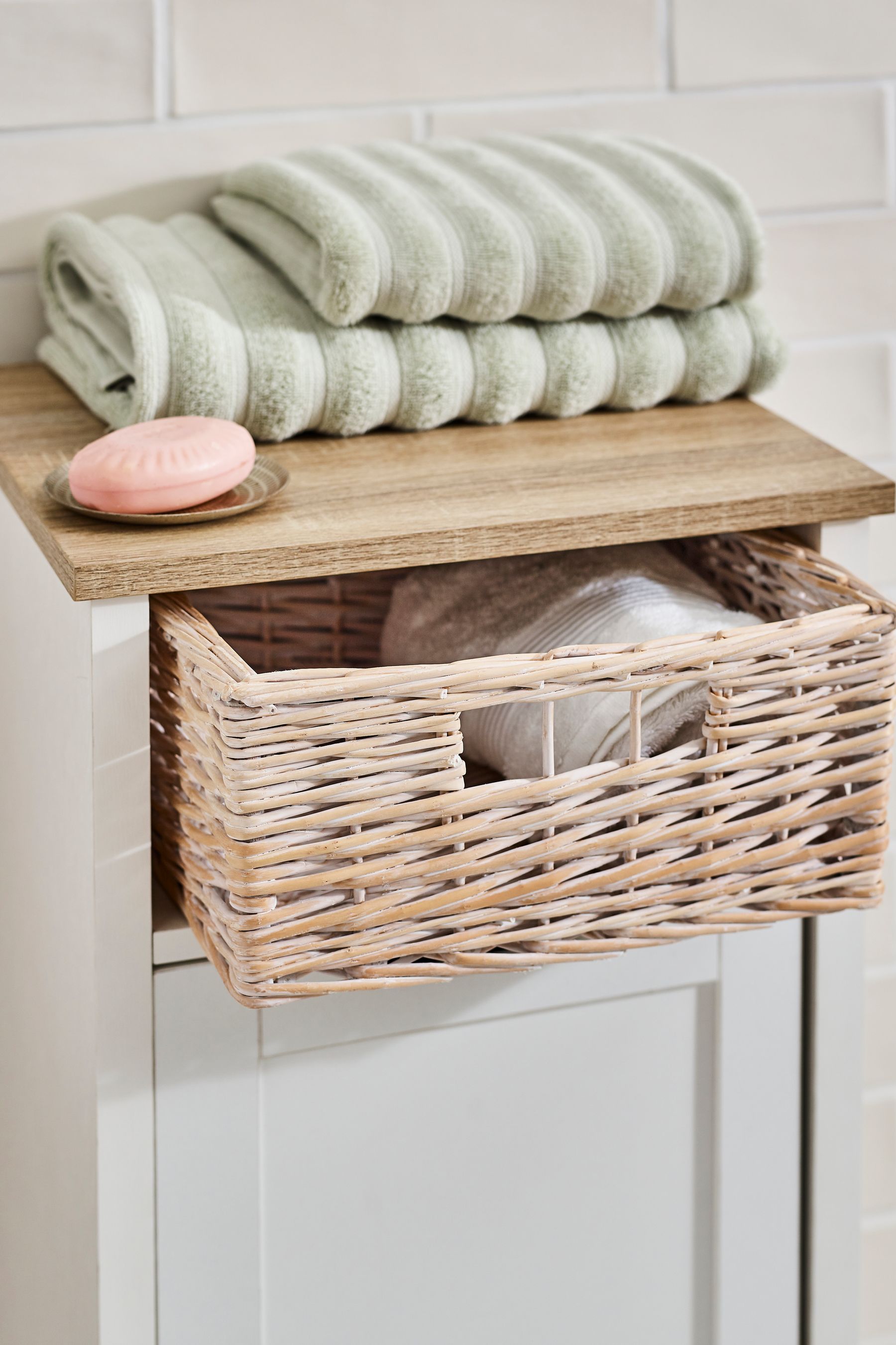 Buy White Malvern Chalk Laundry Basket from the Next UK online shop