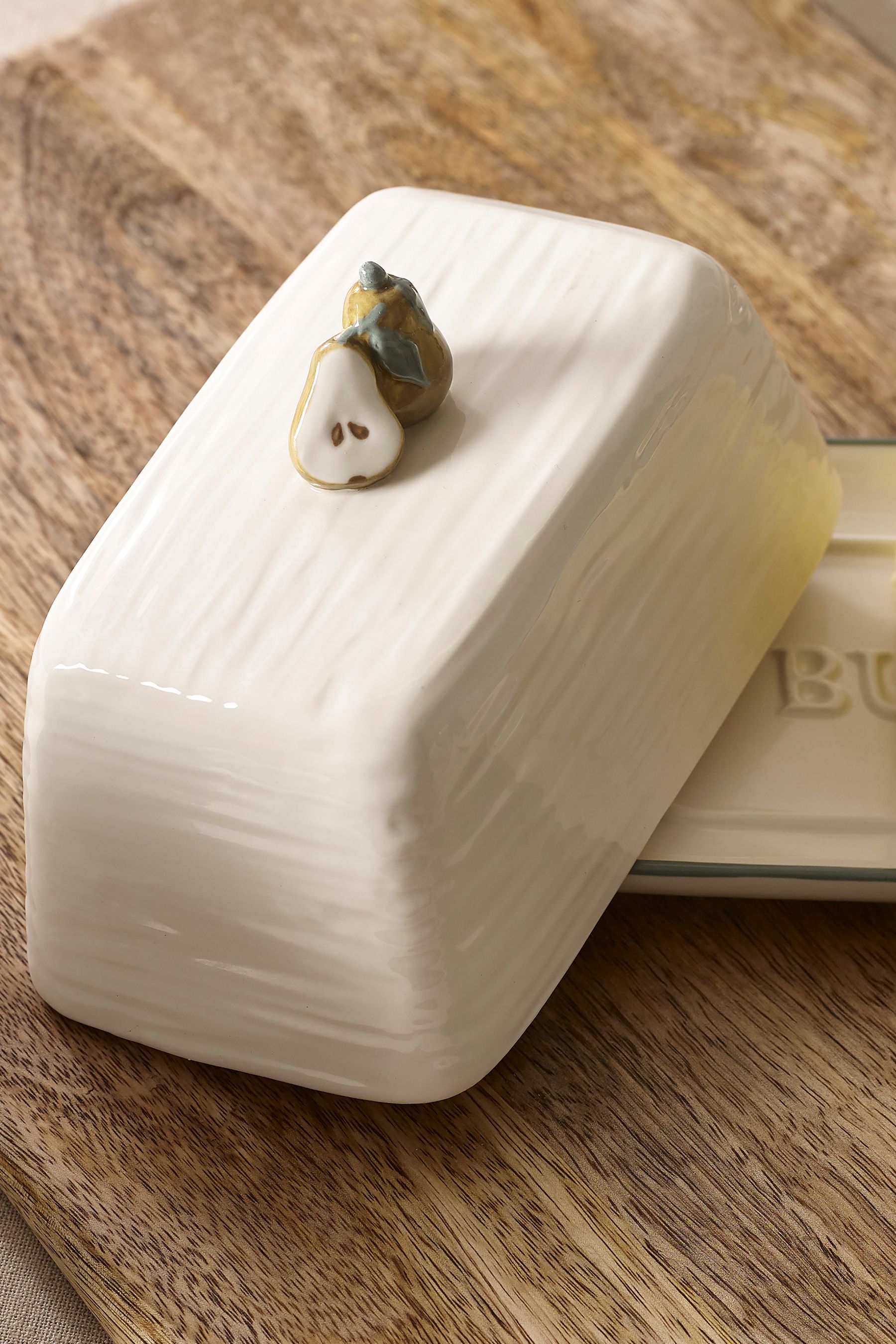 Buy White Pear Butter Dish from Next USA