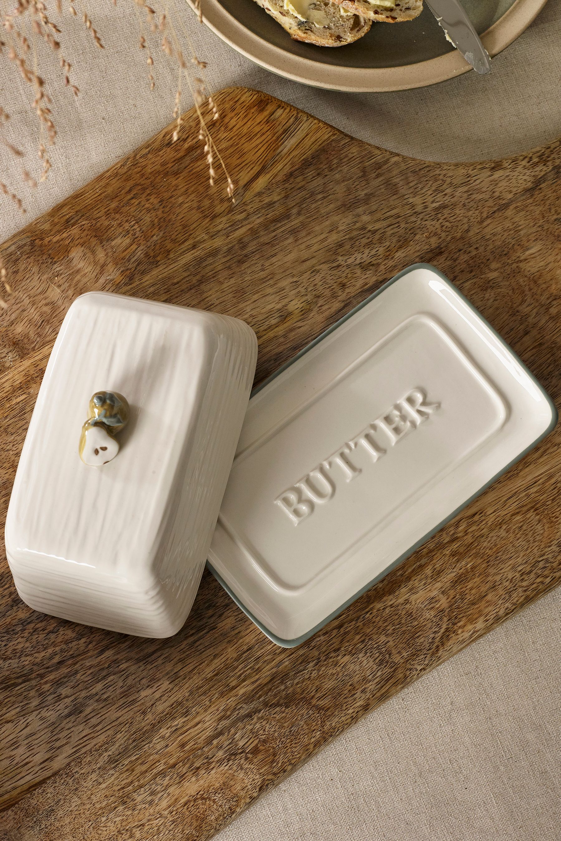 Buy White Pear Butter Dish from Next USA