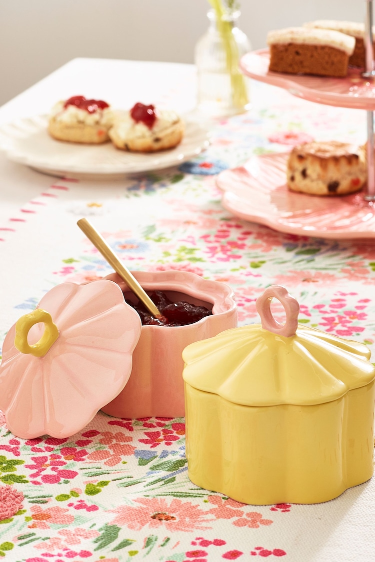 Buy Set of 2 Pink/Yellow Flower Nibble Bowls from the Next UK online shop