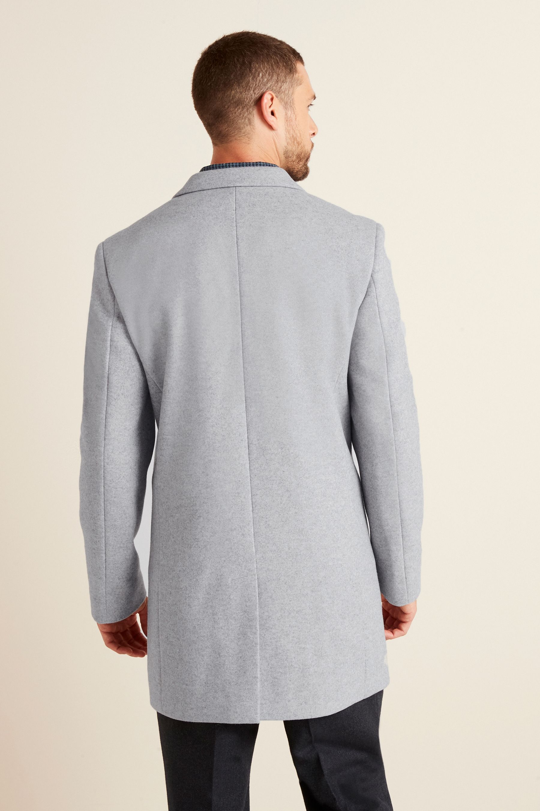 Buy Light Grey Epsom Smart Overcoat from the Next UK online shop