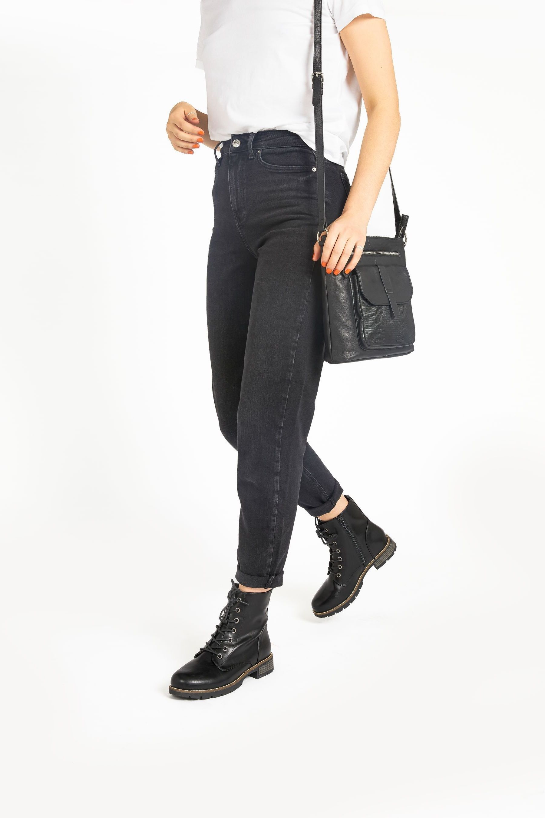 Buy Pavers Black Ladies Lace Up Ankle Boots from Next Ireland