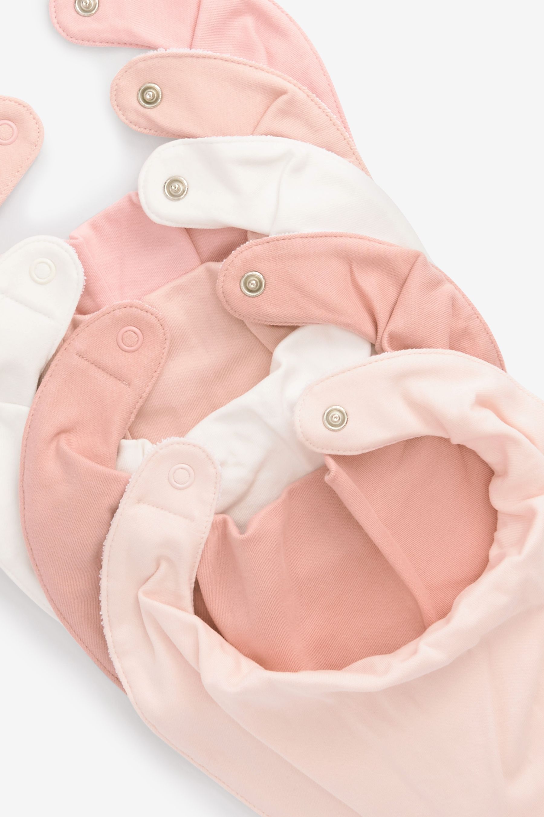 Buy Pink Dribble 100% Cotton Bibs 5 Pack from the Next UK online shop