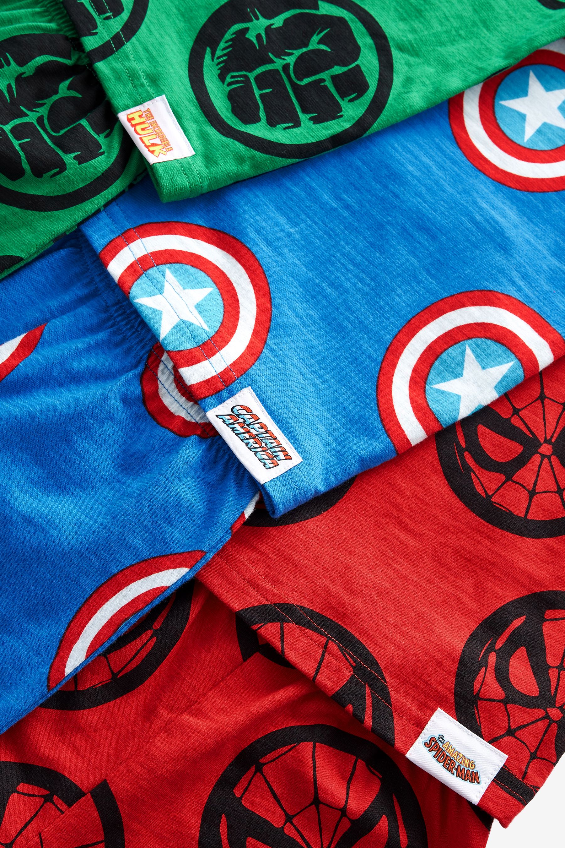 Buy Marvel 100% Cotton Short Pyjamas 3 Pack (12mths-12yrs) from the ...
