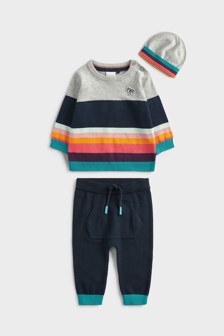 Buy Paul Smith Junior Baby Boys 100% Cotton Stripe Knitted Artist ...