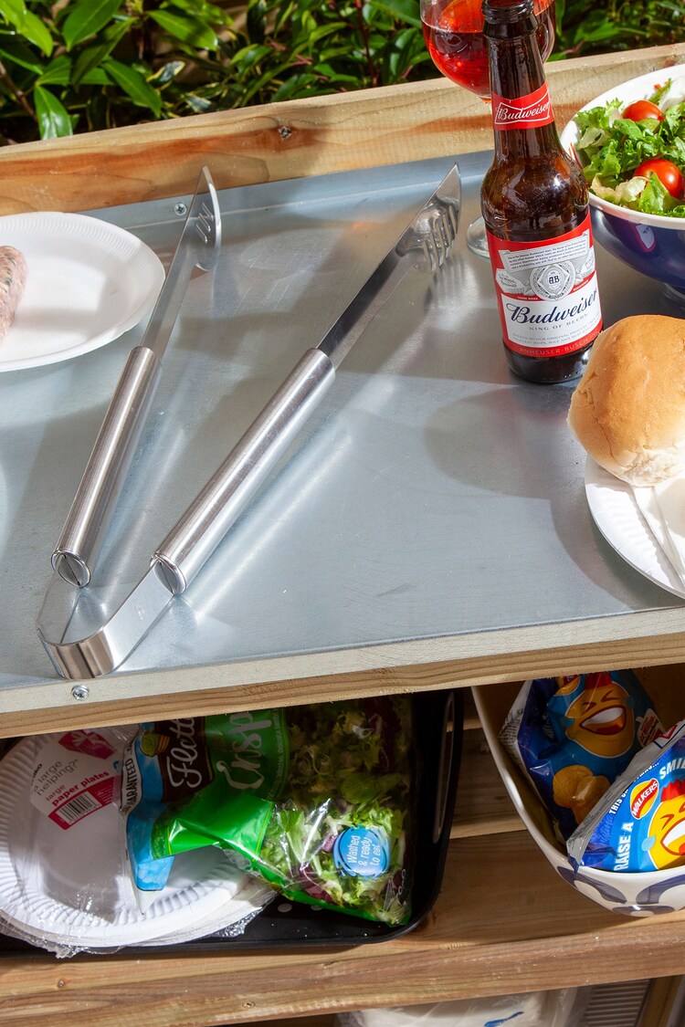 Buy Rowlinson Brown Outdoor Multi Functional Wooden BBQ Servery from ...