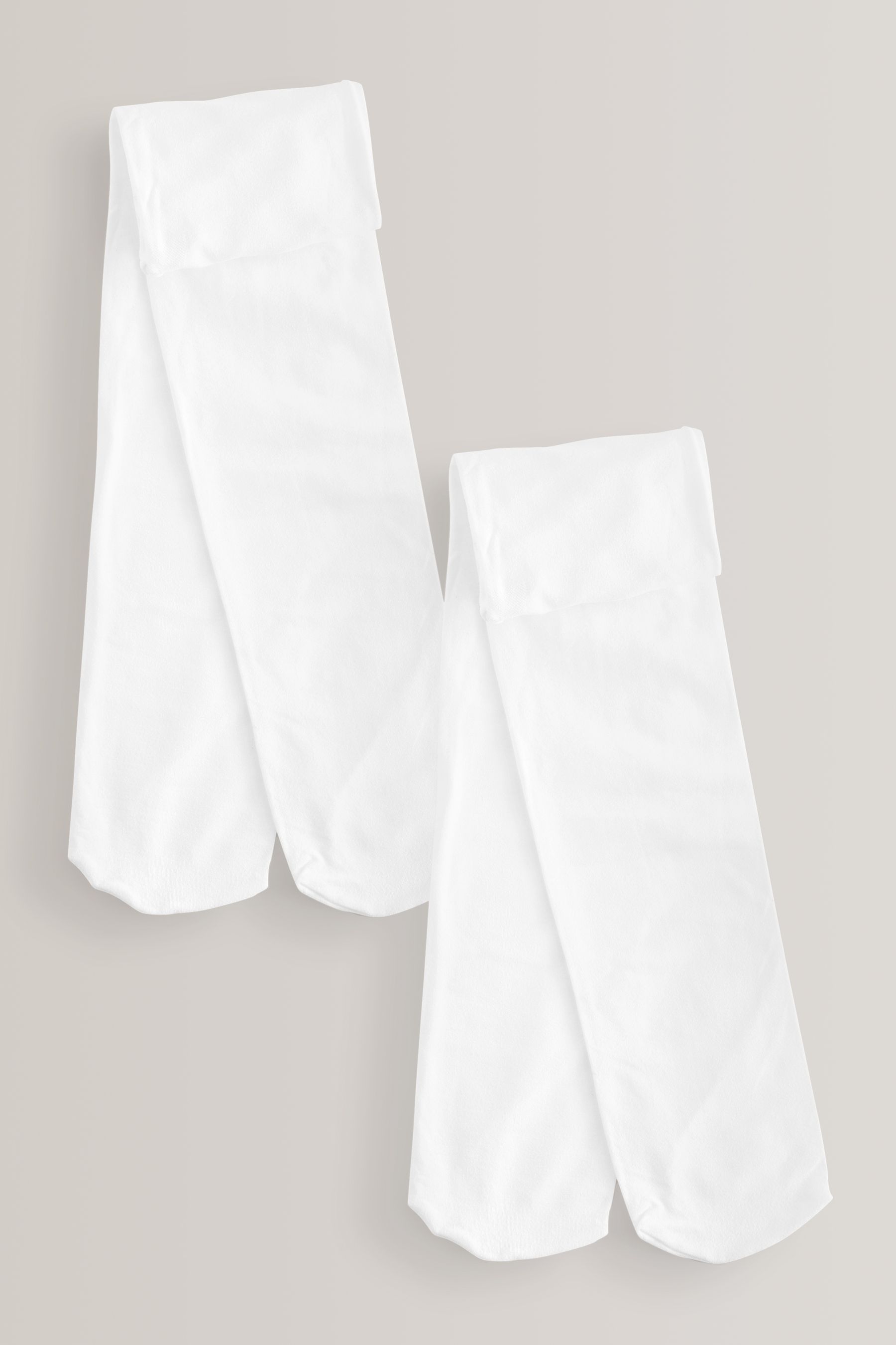 Buy White Regular Length 2 Pack 80 Denier School Tights from the Next ...