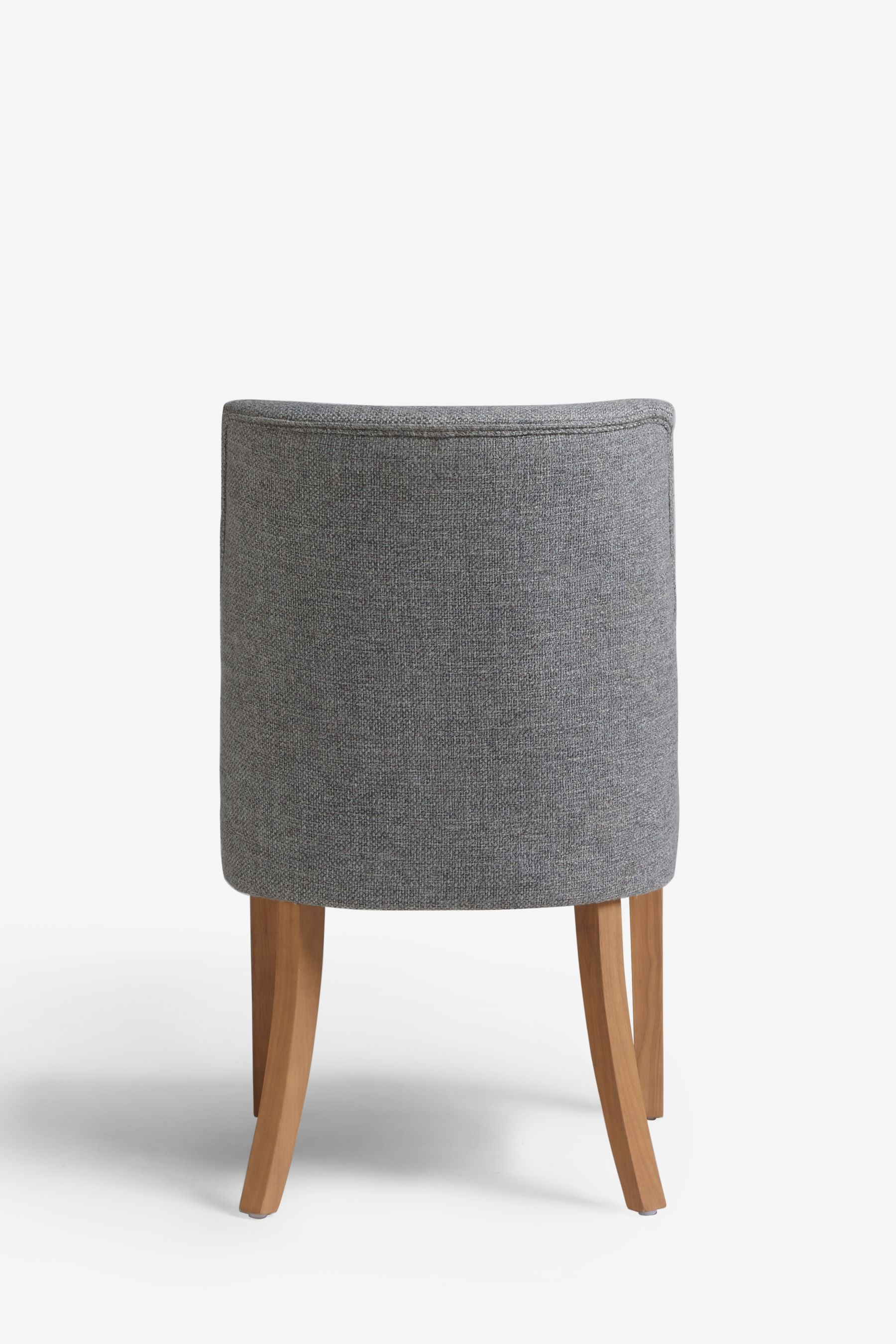 Buy Set of 2 Chunky Weave Mid Grey Wolton Collection Luxe Light Wood ...