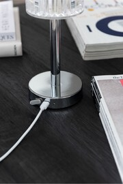 Buy Chrome Albus Rechargeable Ambient Table Lamp from the Next UK ...