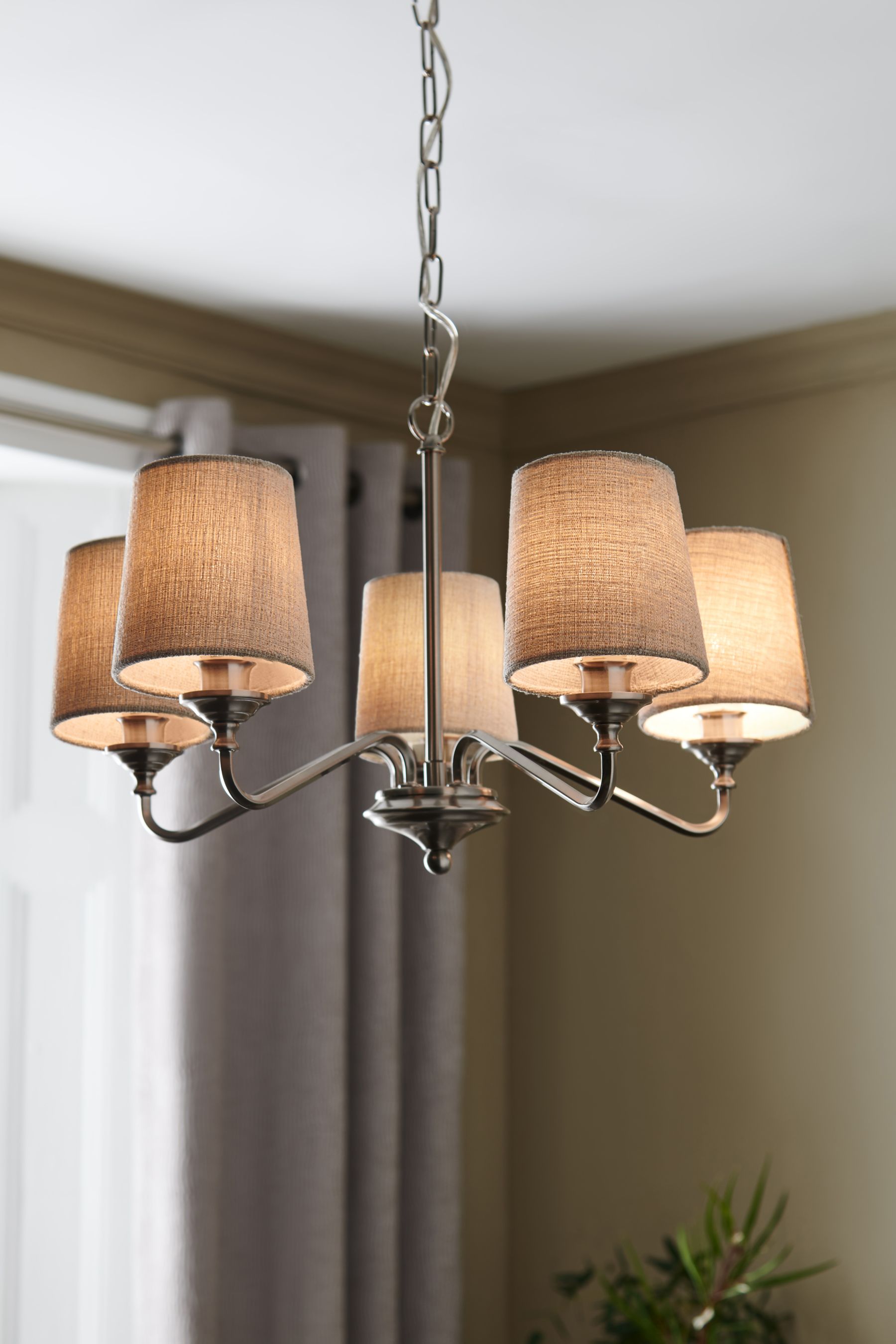 Buy 5 Pack Neutral Tweedy Plain Candle Light Shades from the Next UK ...