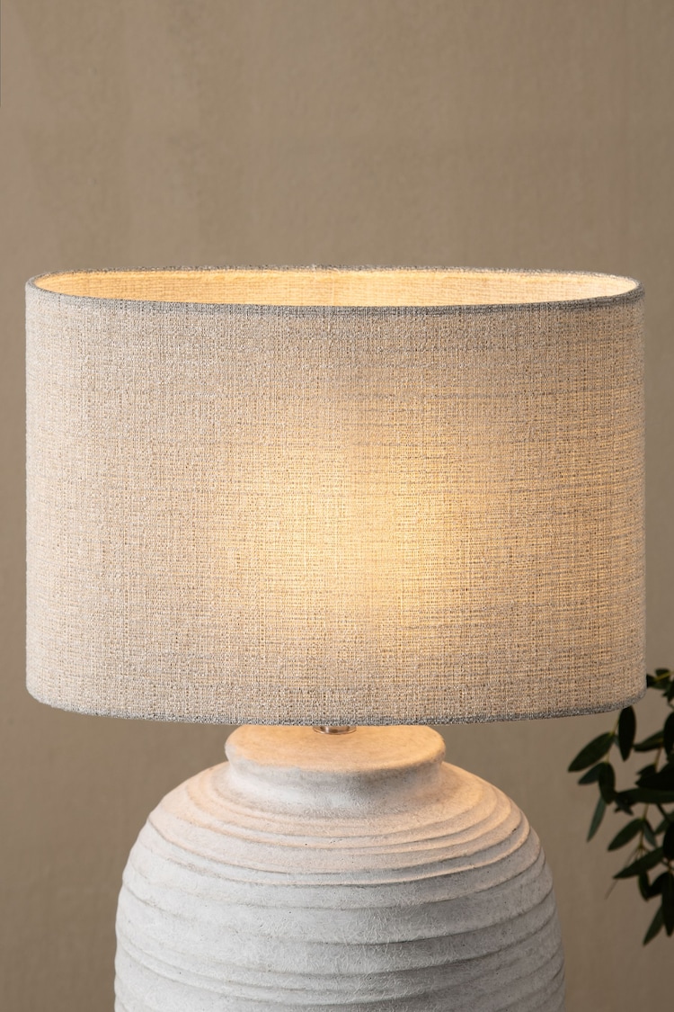 Buy Neutral Oval Tweedy Plain Light Shade from the Next UK online shop
