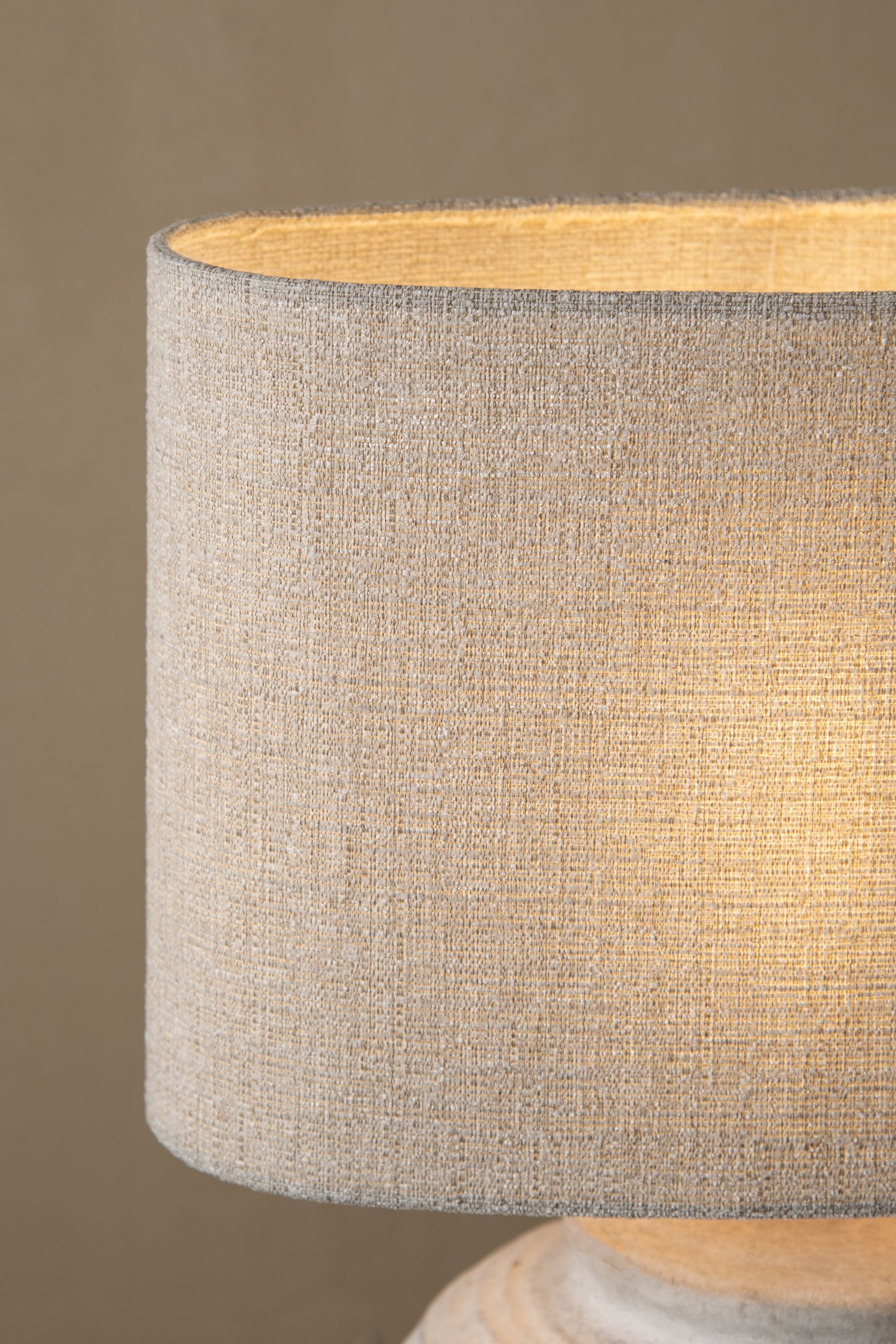 Buy Neutral Oval Tweedy Plain Light Shade from the Next UK online shop
