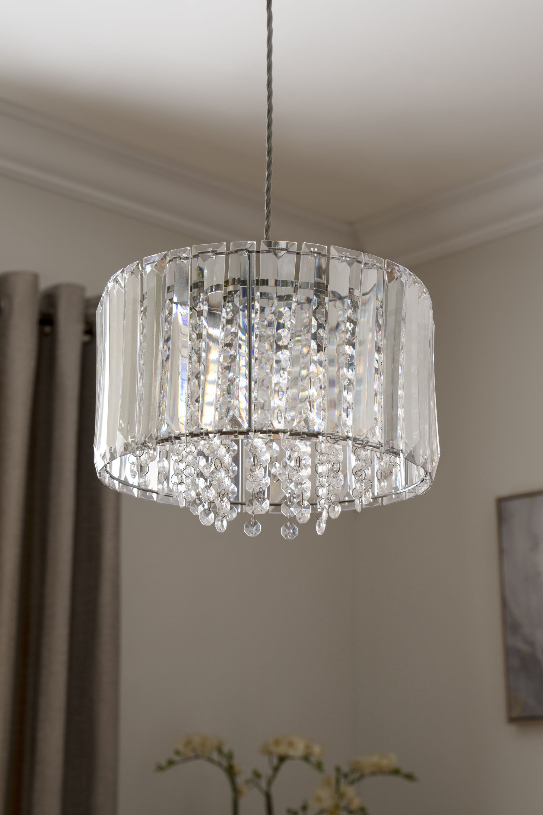 Buy Clear Astor Easy Fit Shade Ceiling Light from the Next UK online shop