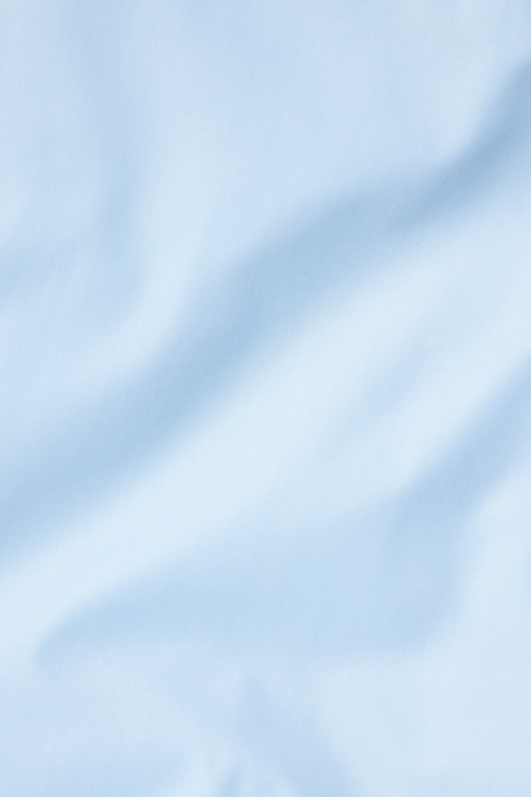 Buy Light Blue Slim Fit Easy Care Single Cuff Shirt from the Next UK ...