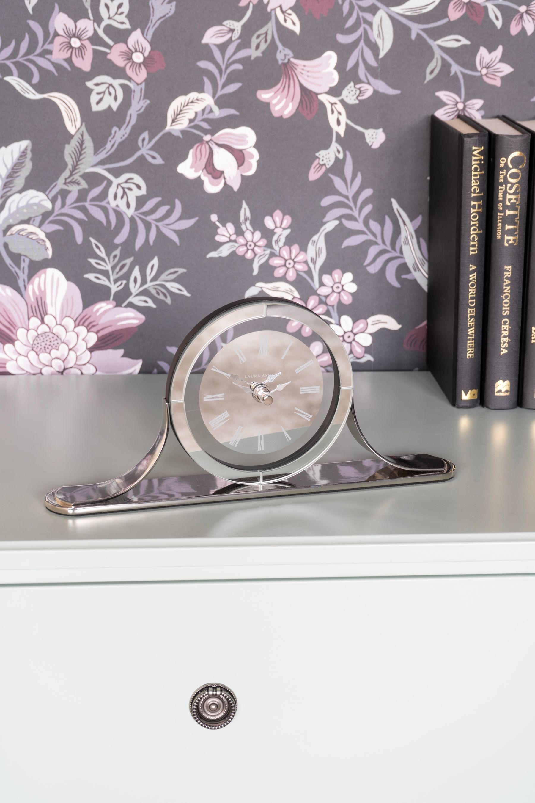 Buy Laura Ashley Clear Lexham Mirror Mantel Clock from the Next UK ...