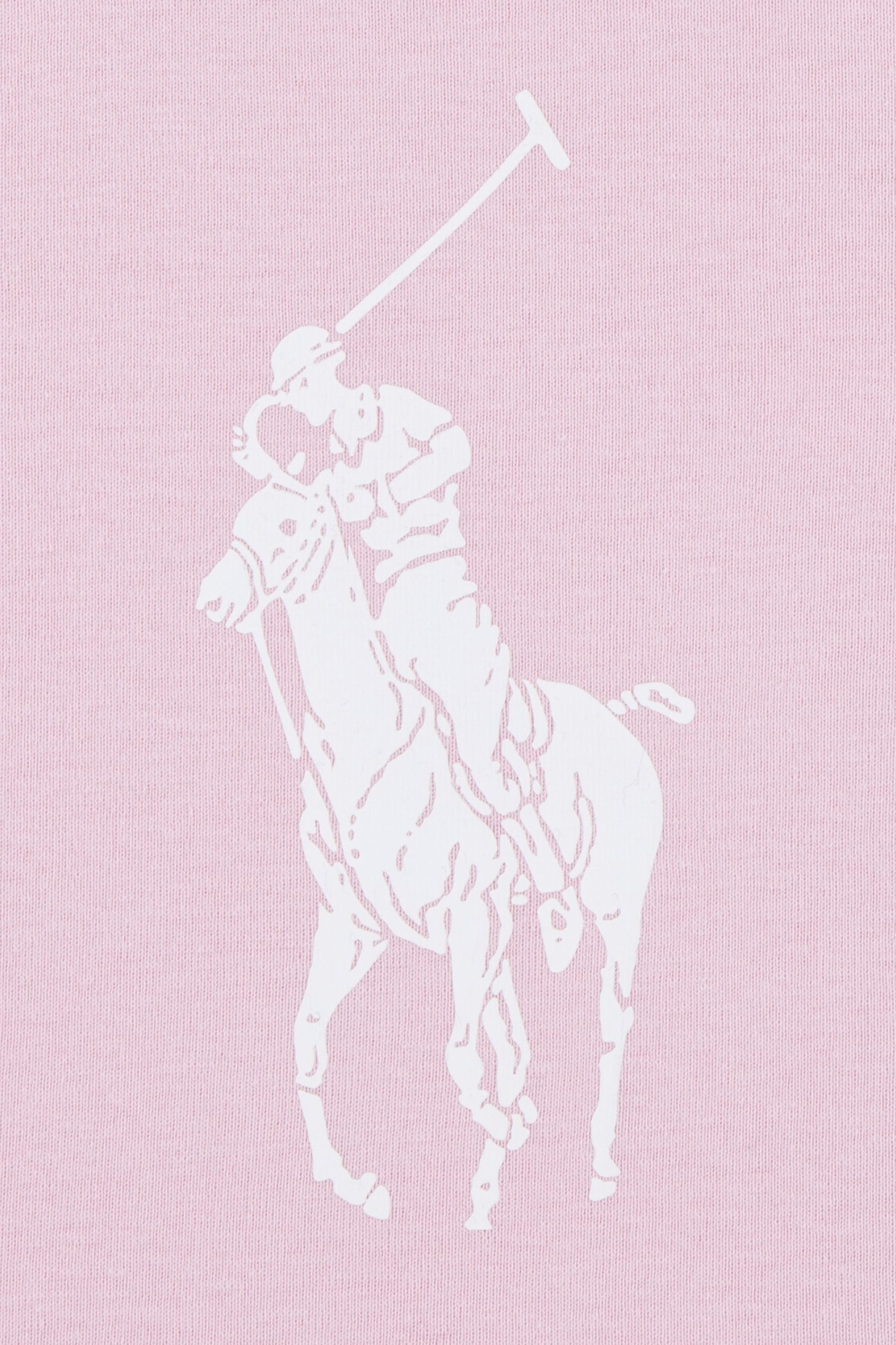 Buy Polo Ralph Lauren Pink Pony Logo T-Shirt And Shorts Pyjamas Set ...