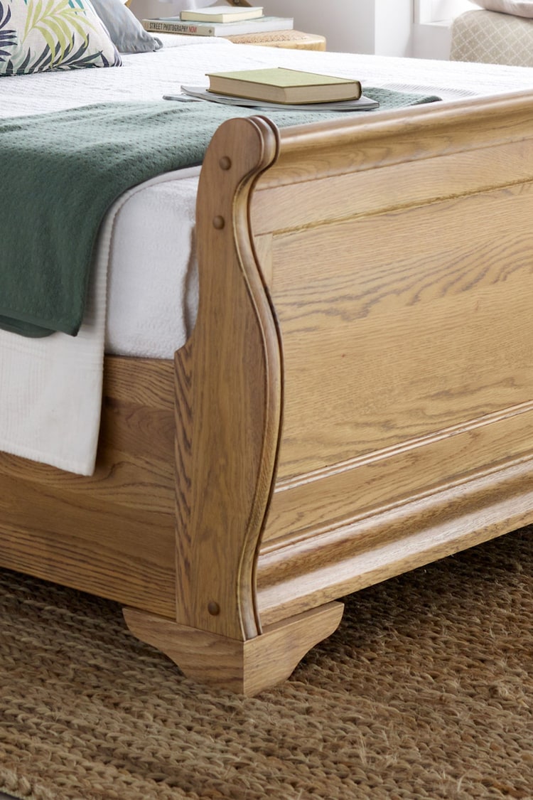 Buy time4sleep Light Wooden Bordeaux Sleigh Bed Frame from the Next UK ...