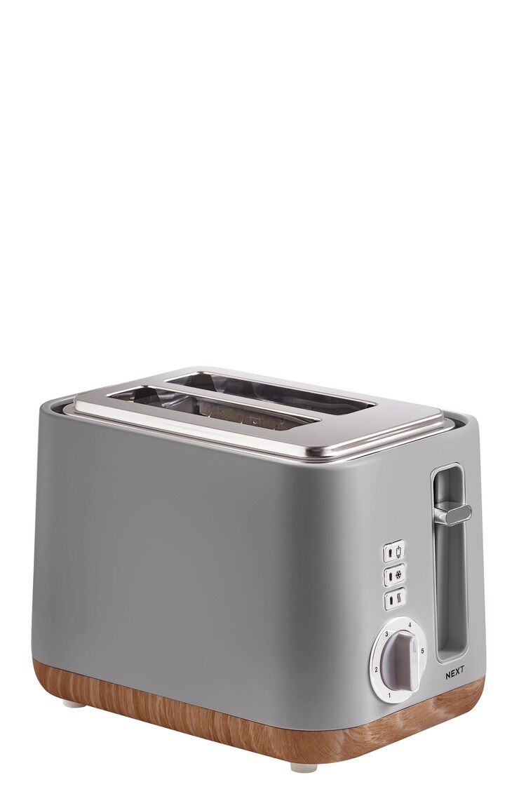 Buy Grey Bronx Wood Effect 2 Slice Toaster from the Next UK online shop