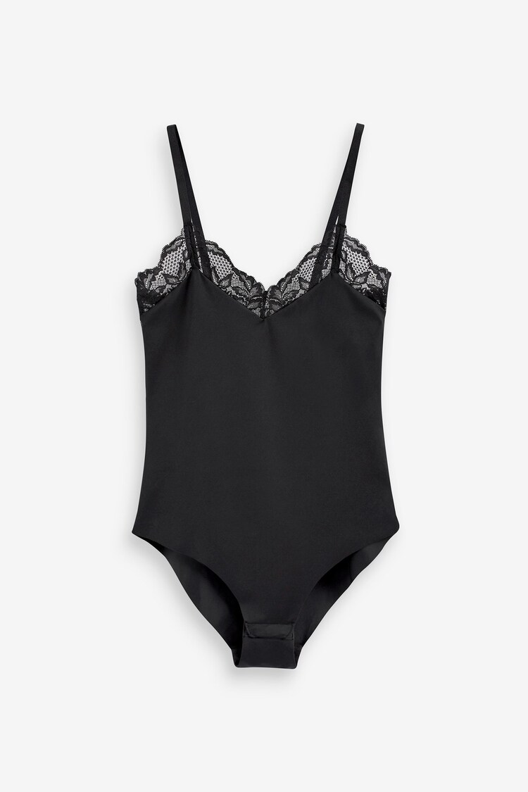 Buy Black Smoothing Lace Trim Body from the Next UK online shop