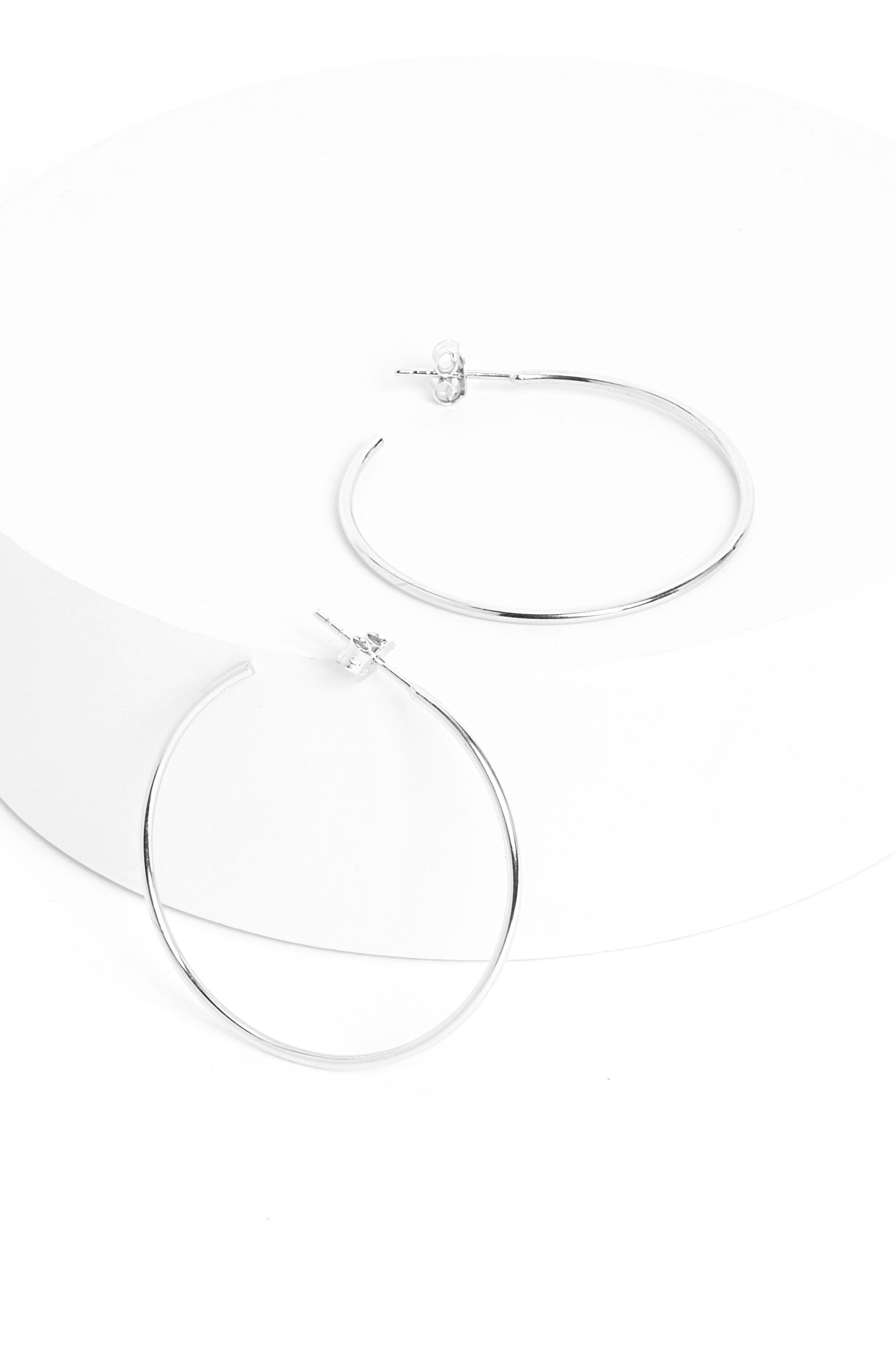 Buy Sterling Silver Thin Hoop Earrings from the Next UK online shop